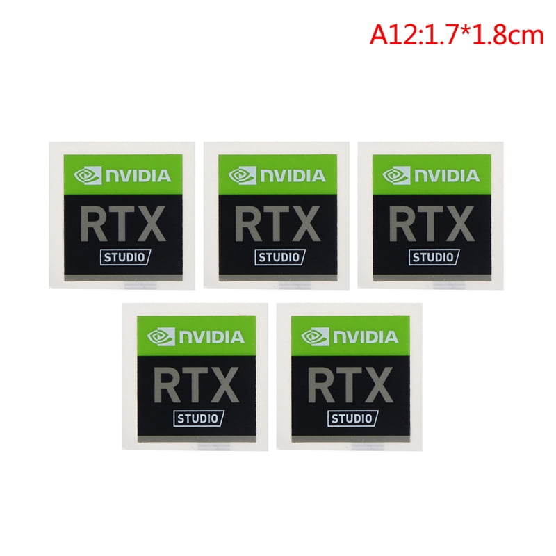 5 Pcs NVIDIA GTX GEFORCE IRIS Laptop Desktop Decor Sticker Logo Label ...