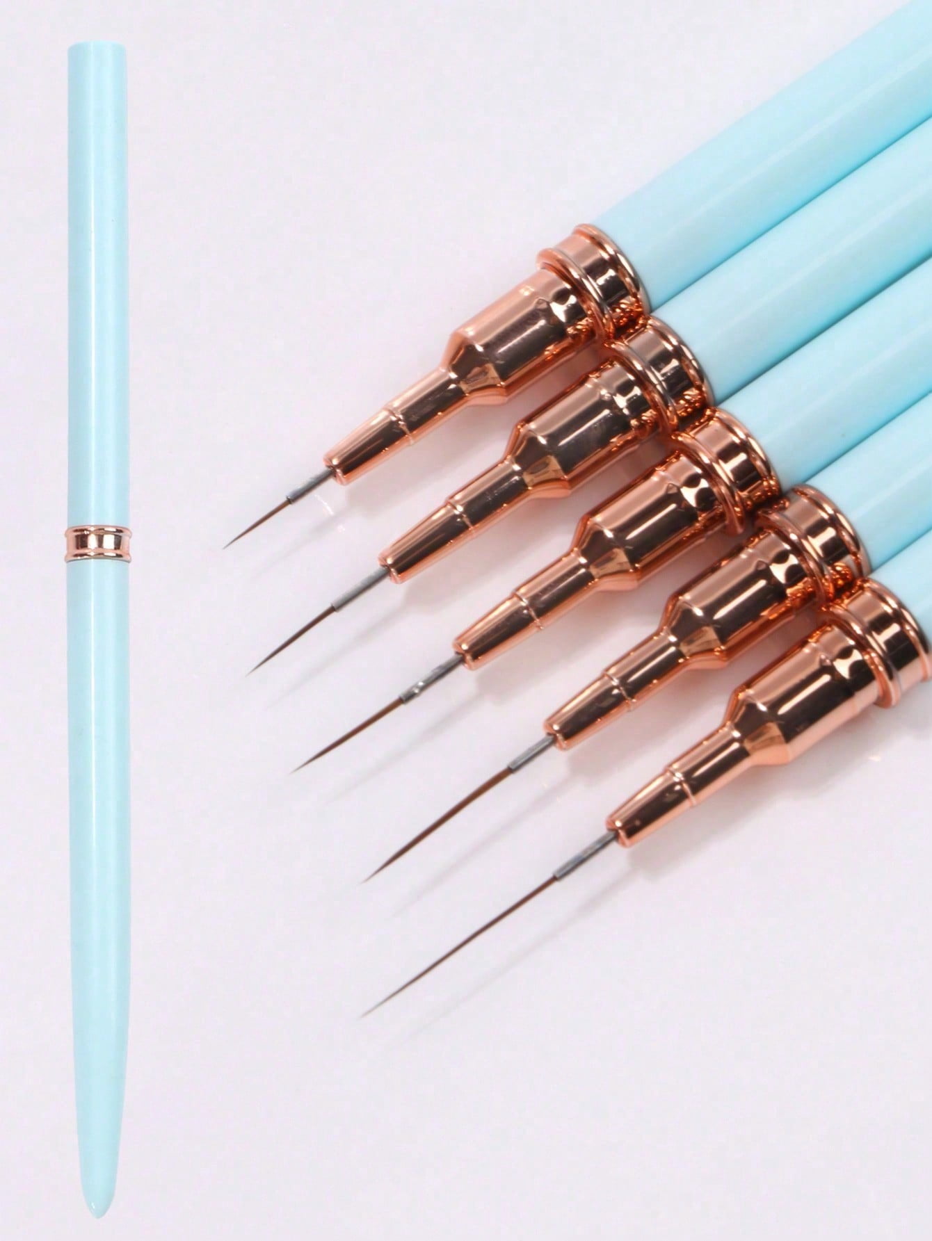 5 Pcs Nail Line Brush Set Slender Line Stripe Paintbrush UV Gel ...