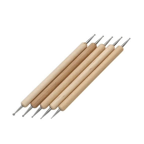 5 Pcs Nails Art Pen with Two Ends Dotting Pen Pottery Tool Clay ...