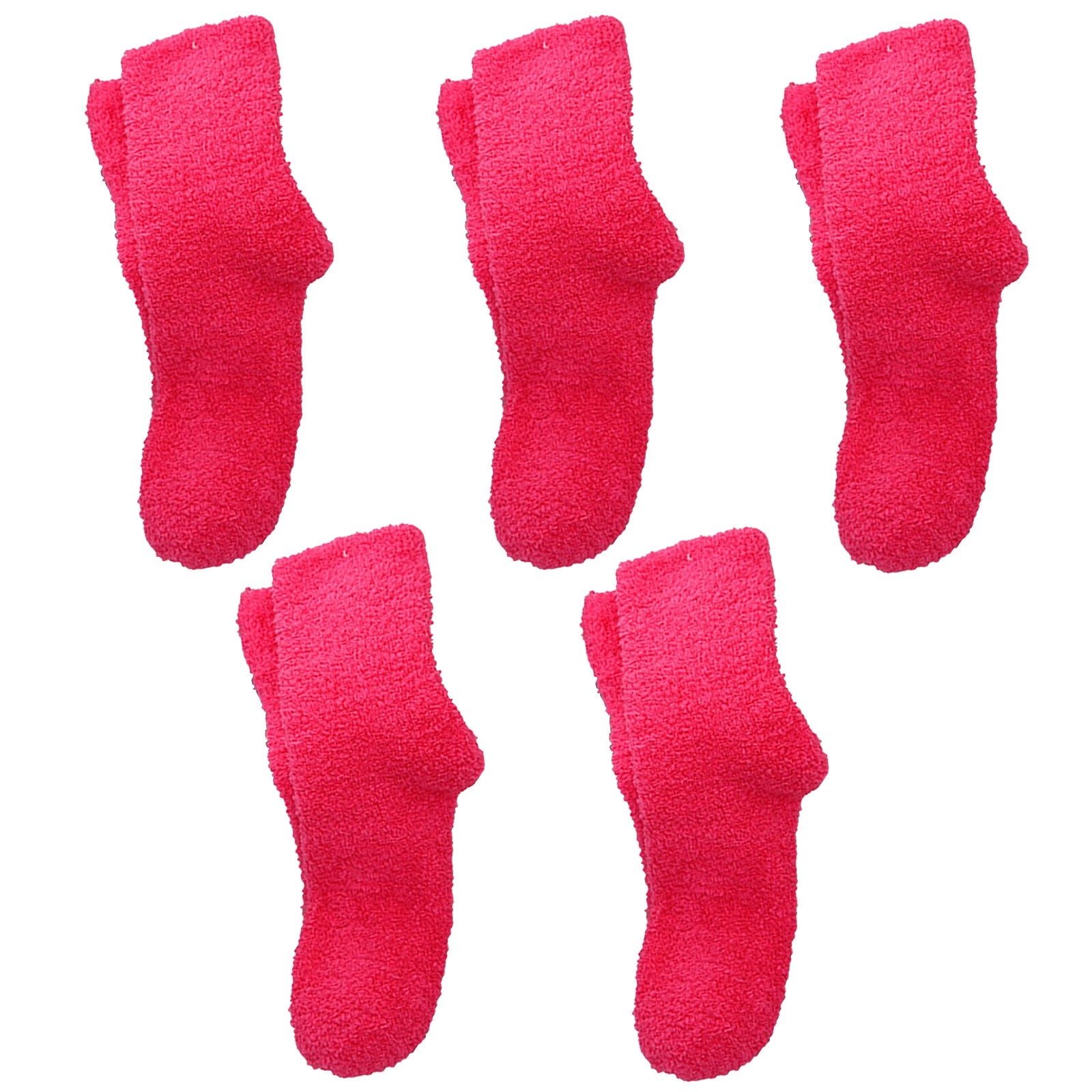 5 Pcs No Show Socks Womens Low Cut Scrunch Thermal Non-Slip Running ...