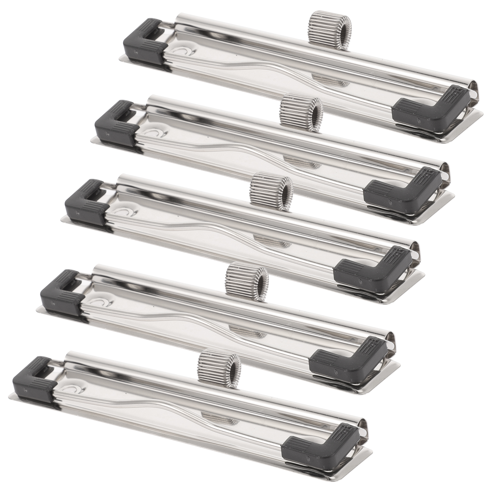 Hardboard Clips 5-Pack Metal Clipboard Clips With Rubber Feet - Heavy ...