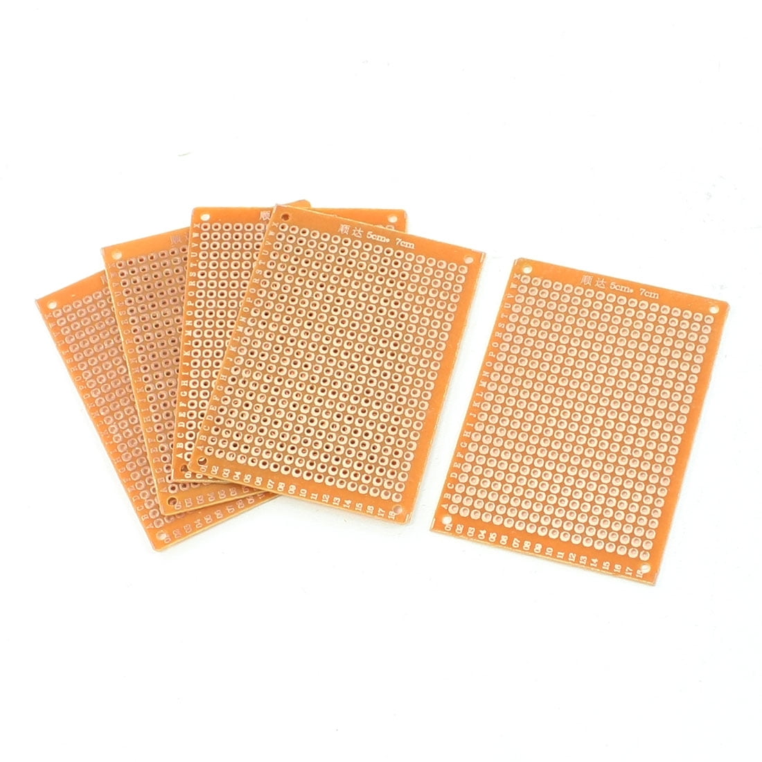 5 Pcs PCB Circuit Board Prototype Copper Stripboard 50mm x 70mm ...