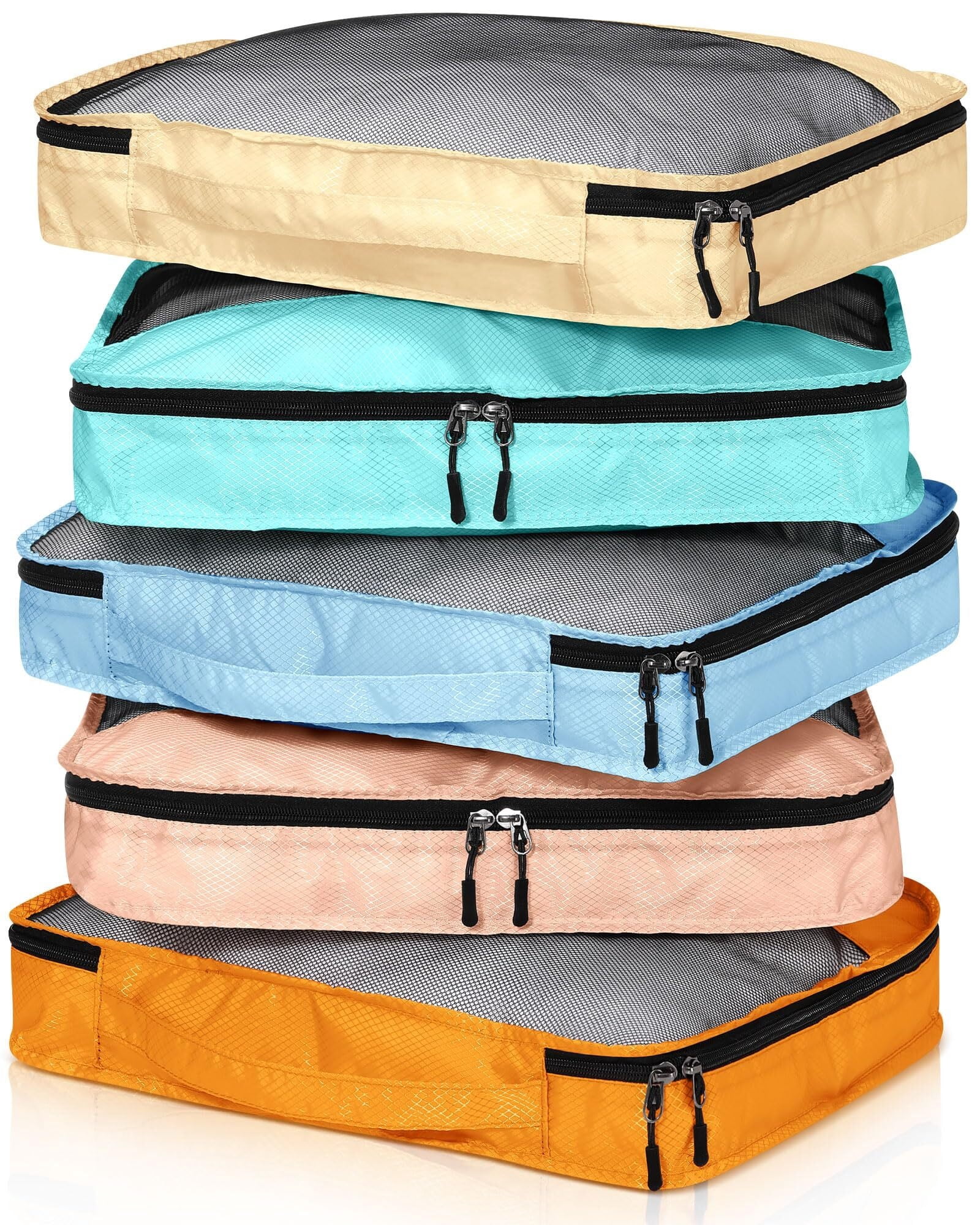 5 Pcs Packing Cubes for Suitcase Large Travel Cubes Carry on Luggage ...