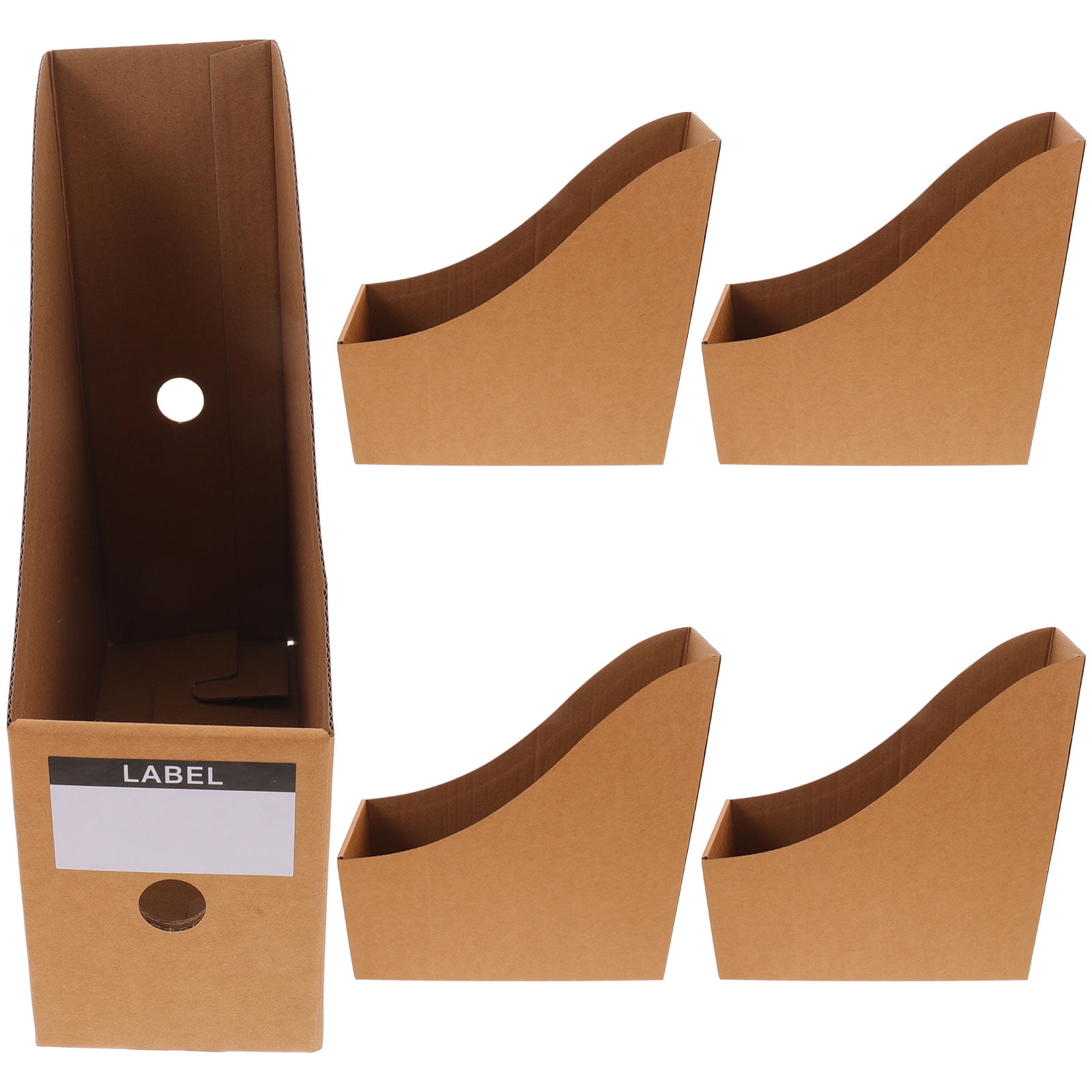 5 Pcs Paper File Book Holder Desktop Storage Box Work Office - Walmart.com