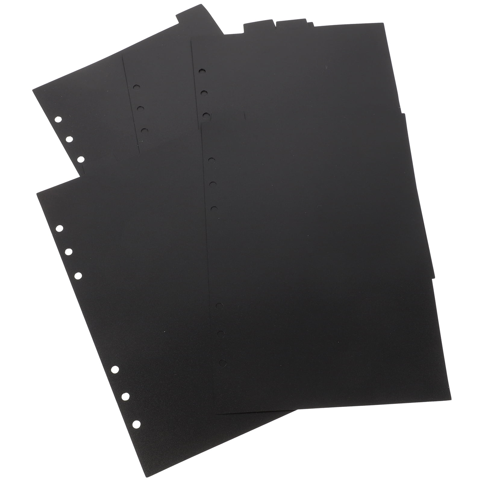 5 Pcs Partition Baffle Lined Binder Dividers Page Marker Tabs Black ...