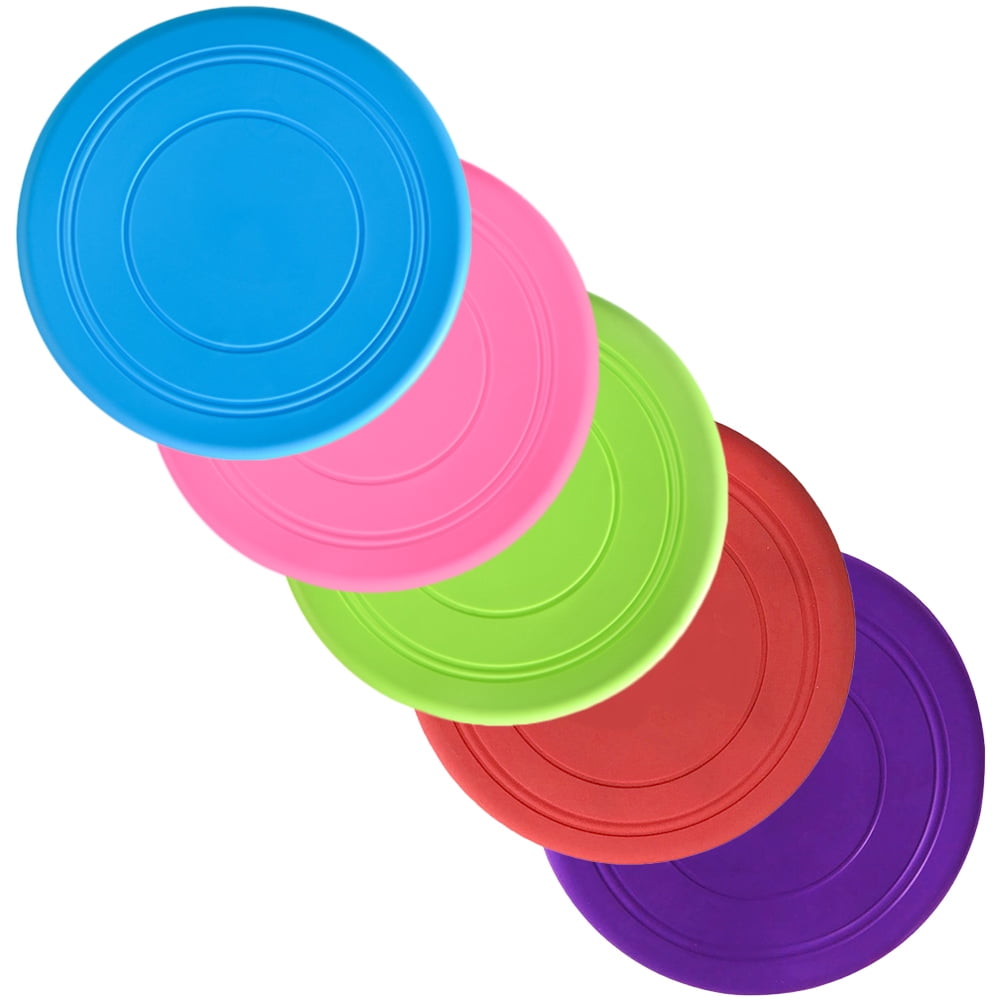 5 Pcs Pet Dog Flying Throwing Disc for Interactive Puppy Chewing ...