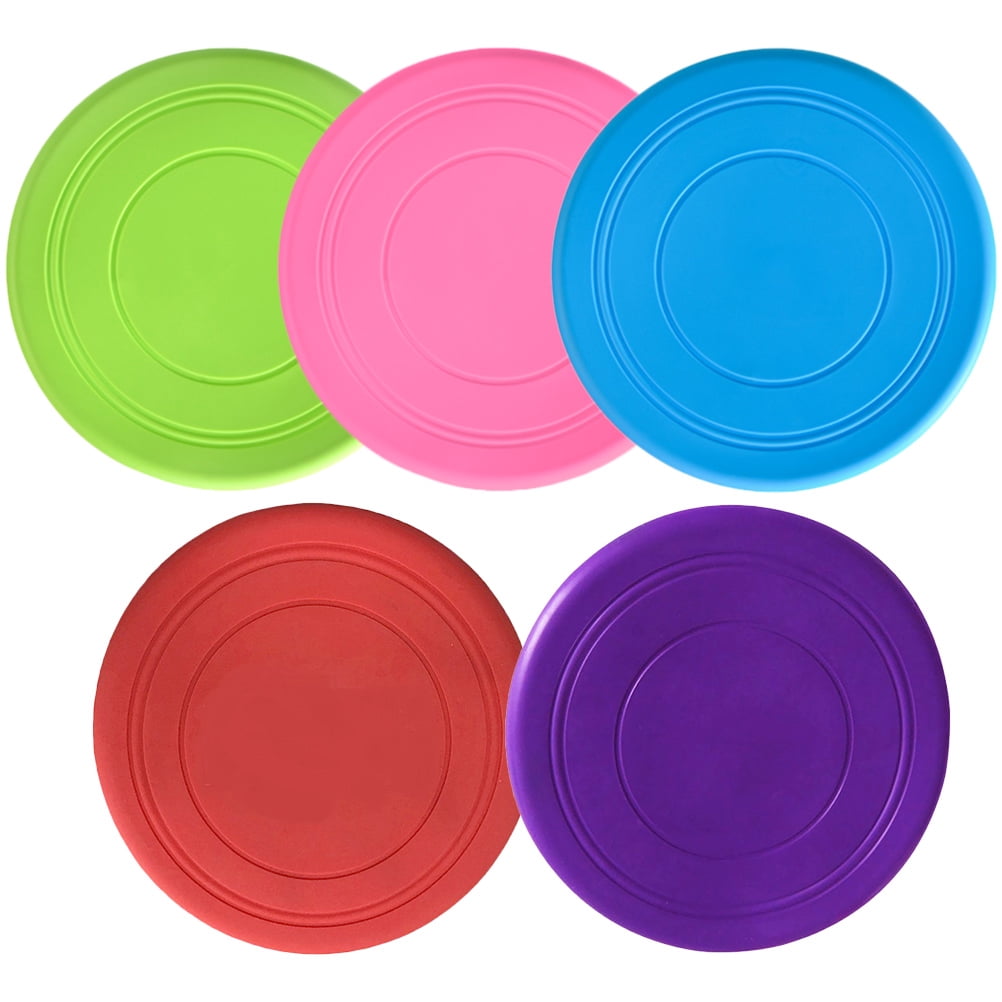 5 Pcs Pet Dog Throwing Disc Puppy Chewing Toy Daily Train Supplies Toys ...