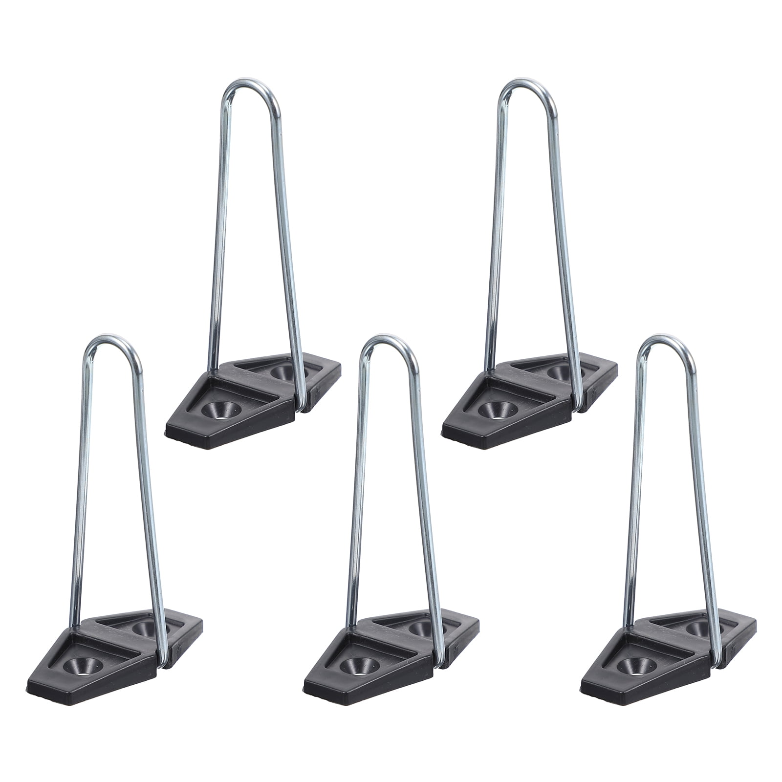 5 Pcs Photo Holder Black Picture Frame Hanger Stand Easel Back Tabletop ...