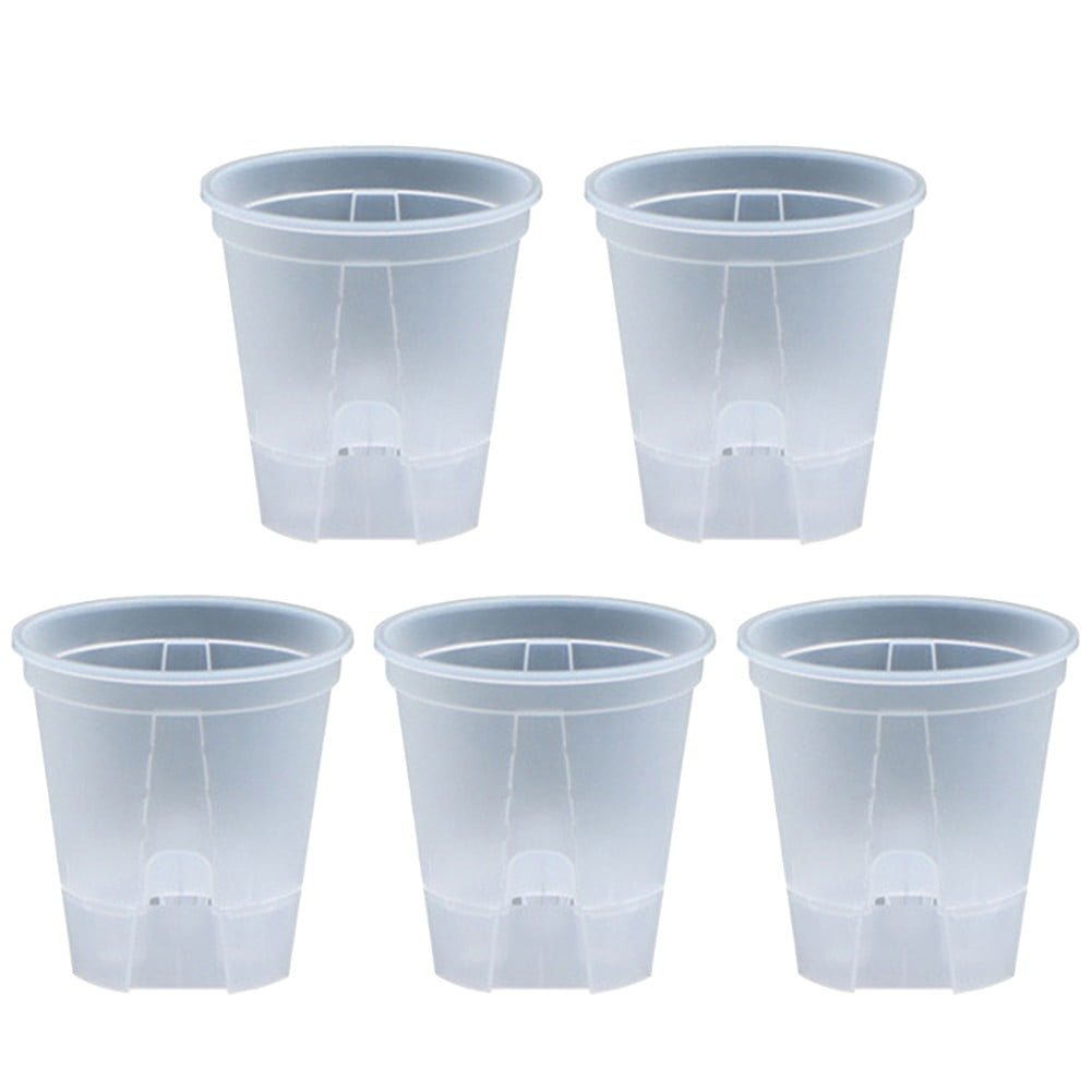 5 Pcs Plant Pots,6" Flower Pots Planters for Indoor Plants,Plastic Pots ...