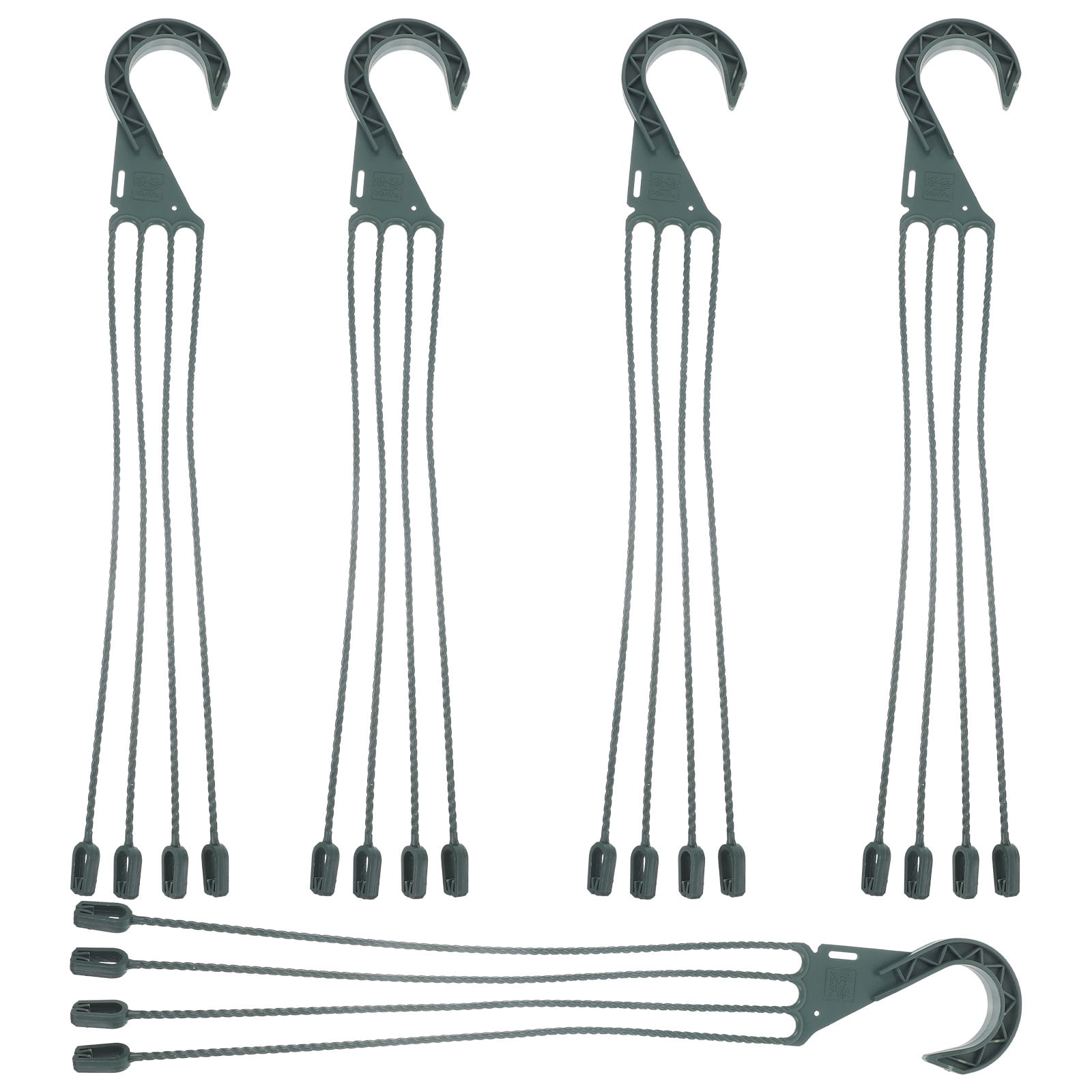 5 Pcs Planter Hanging Basin Hook Flower Pot Holder Convenient Hooks ...