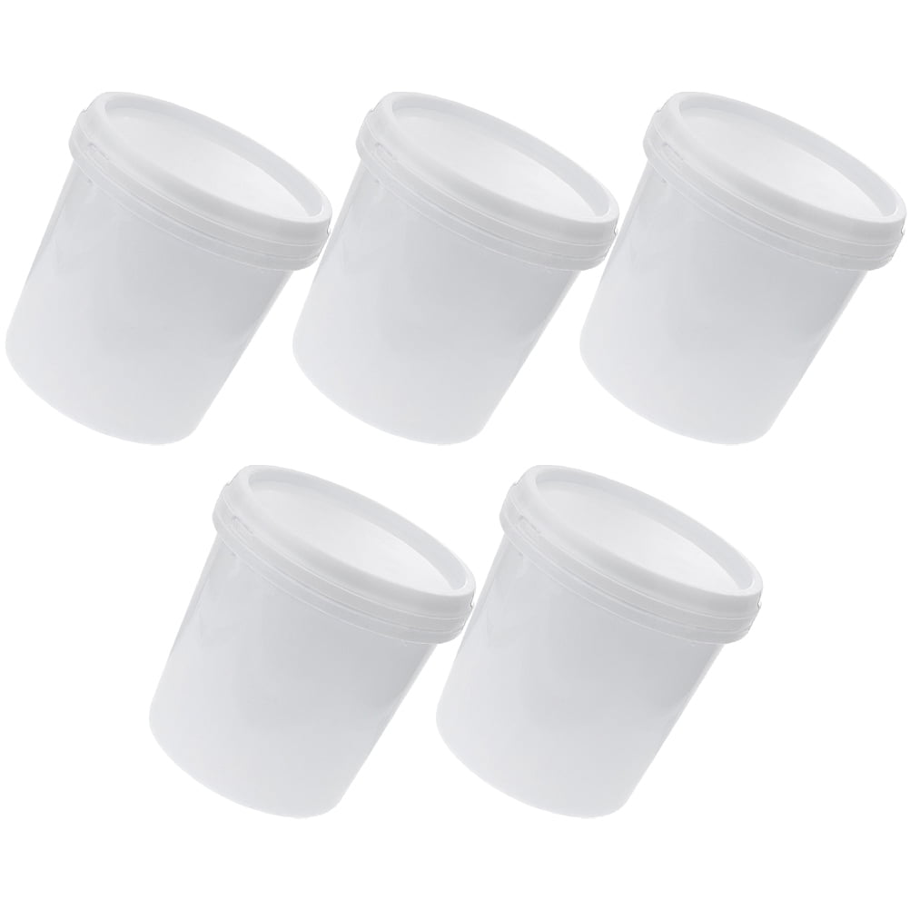 5 Pcs Plastic Garbage Can Plastic Water Bucket Portable Bucket Plastic ...