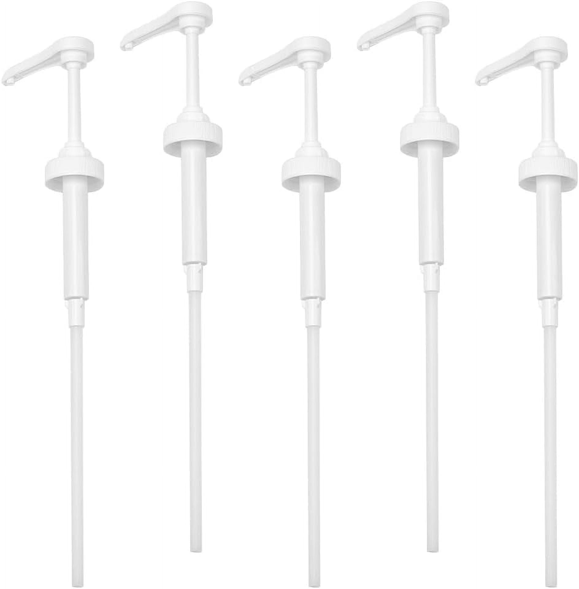 5 Pcs Plastic Dispensing Pumps White Pump Bottle Dispenser Gallon Pump ...