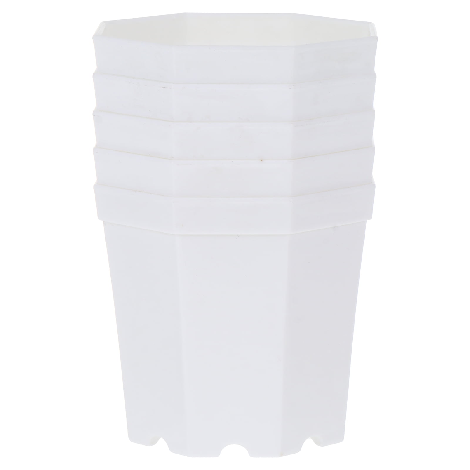 5 Pcs Mini Plastic Octagonal Flower Pot Flower Pot Planter 9.5X10CM ...