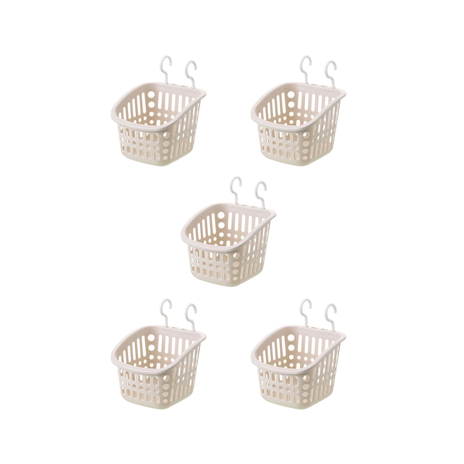 5 Pcs Plastic Hanging Baskets for Shower, Hanging Basket Organizer With ...
