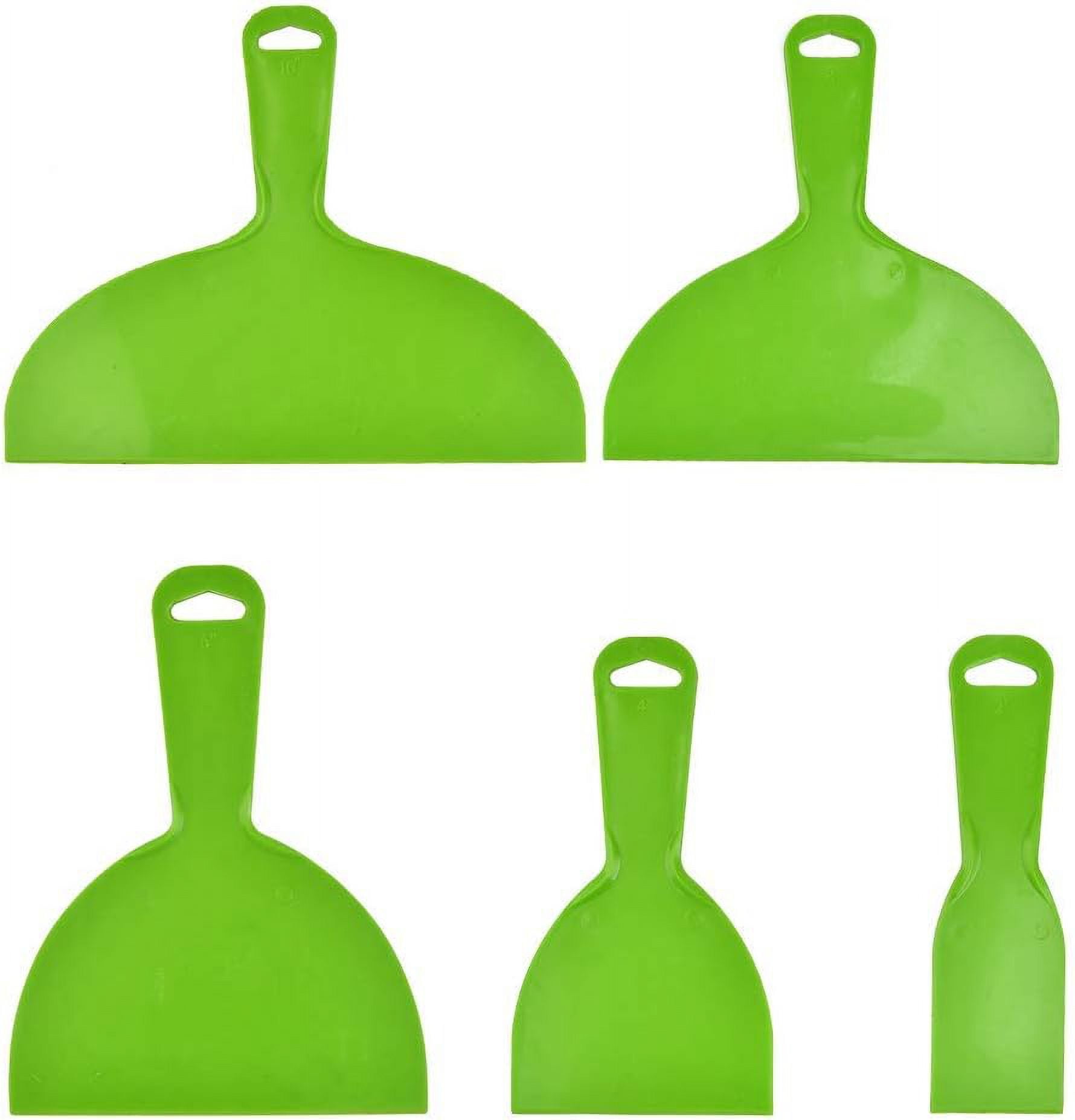 5 Pcs Plastic Paint Scrapers Set Flexible Plastic Putty Cutters ...