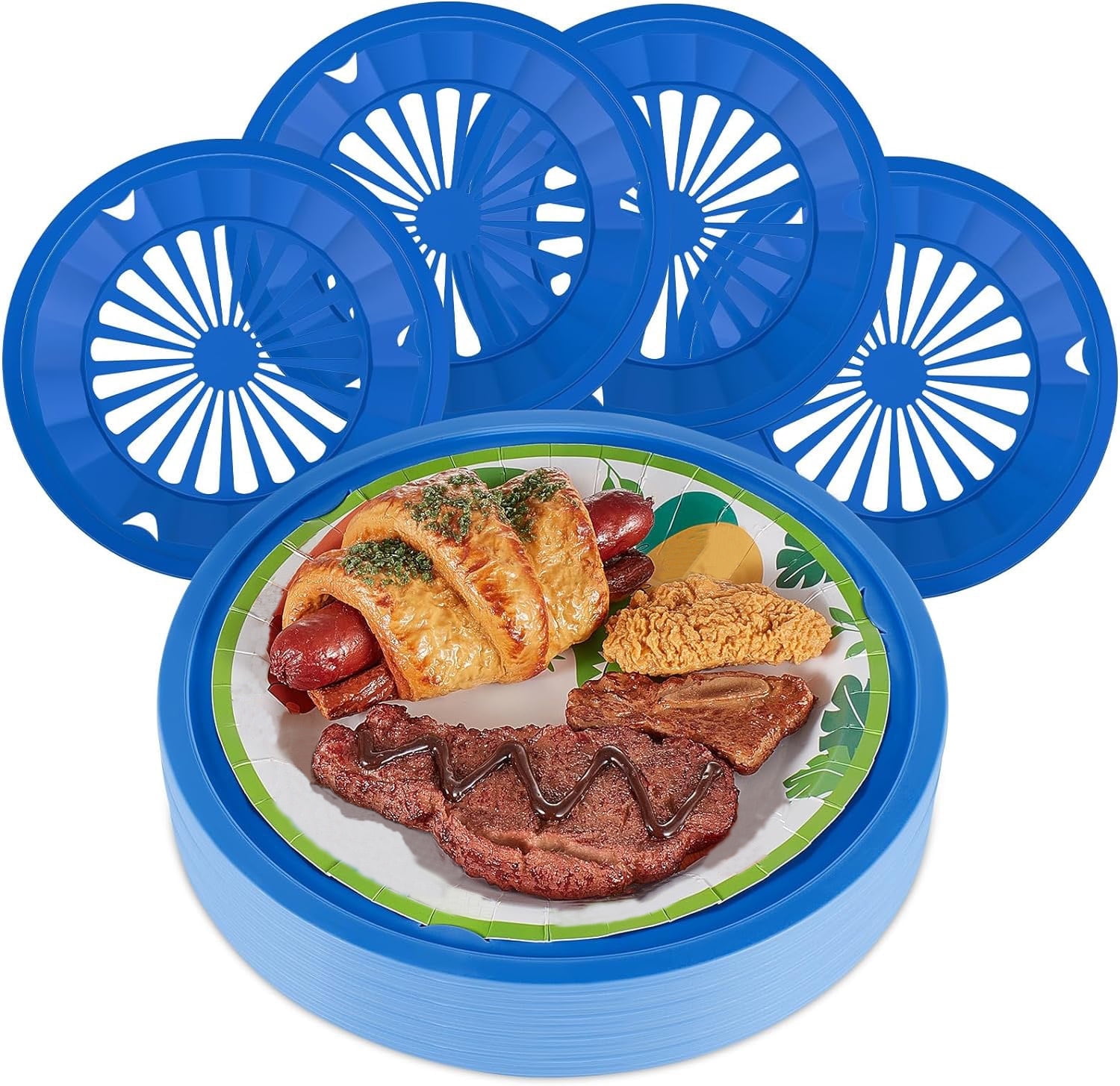 5 Pcs Plastic Paper Plate Holders,10 Inch Reusable Paper Plate Holders ...