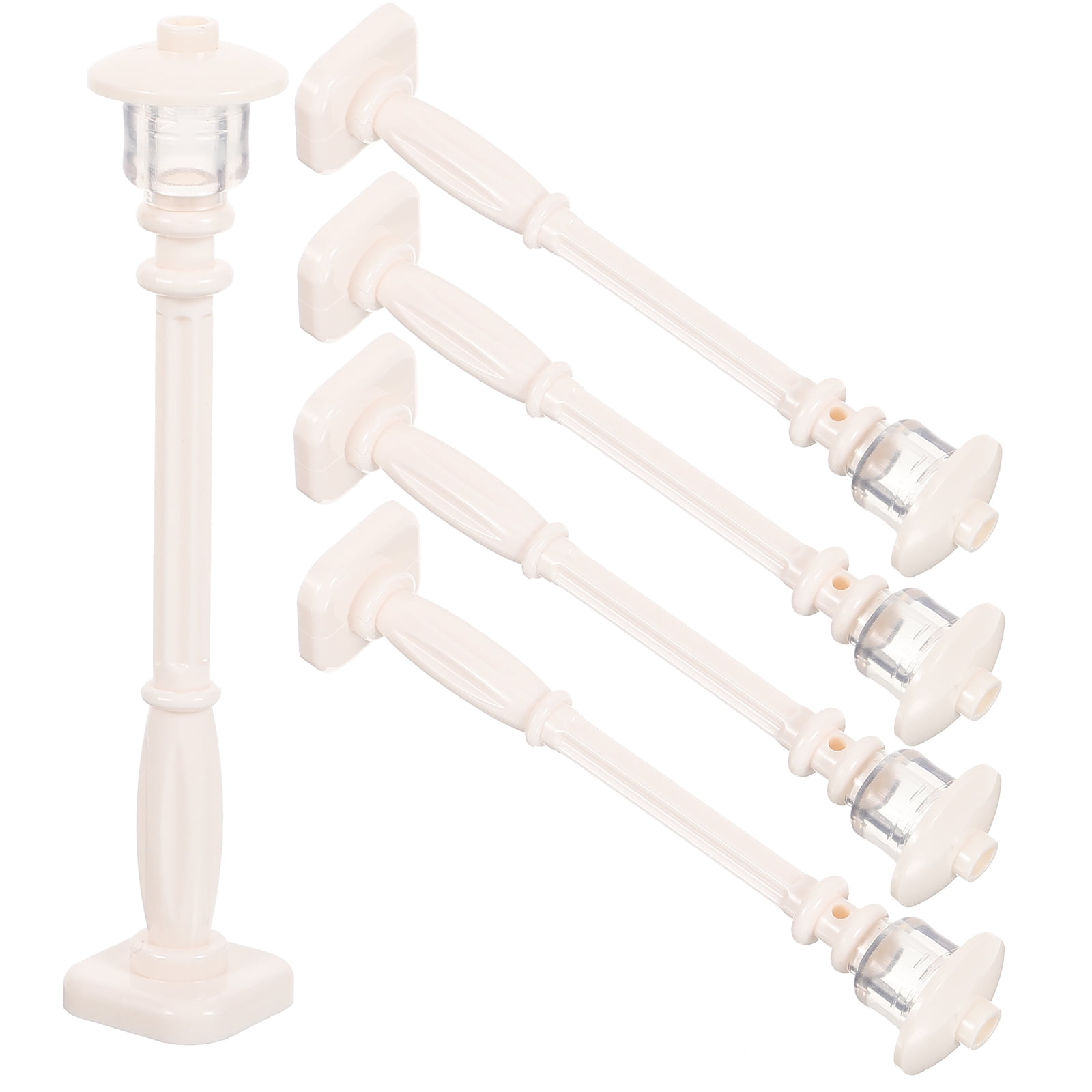 TABLZONE 5Pcs Realistic Design Beige Plastic Road Light Models for Kids ...