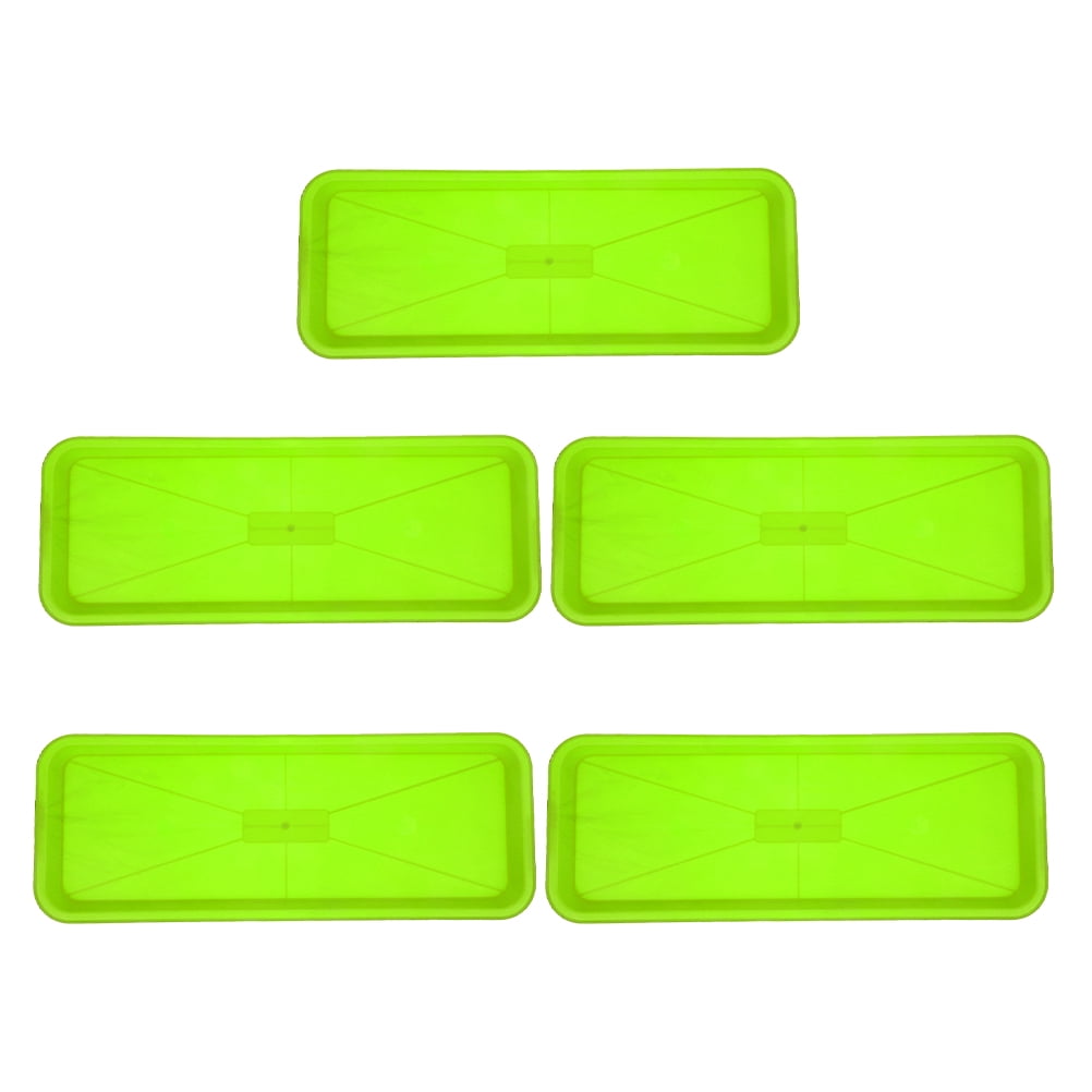 5 Pcs Plastic Tray Pot Tray for Plants Rectangle Plant Tray Plant ...