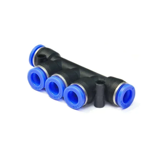 5Pcs Pneumatic Connectors, Plug-in Connectors, Air Connectors. Plastic ...