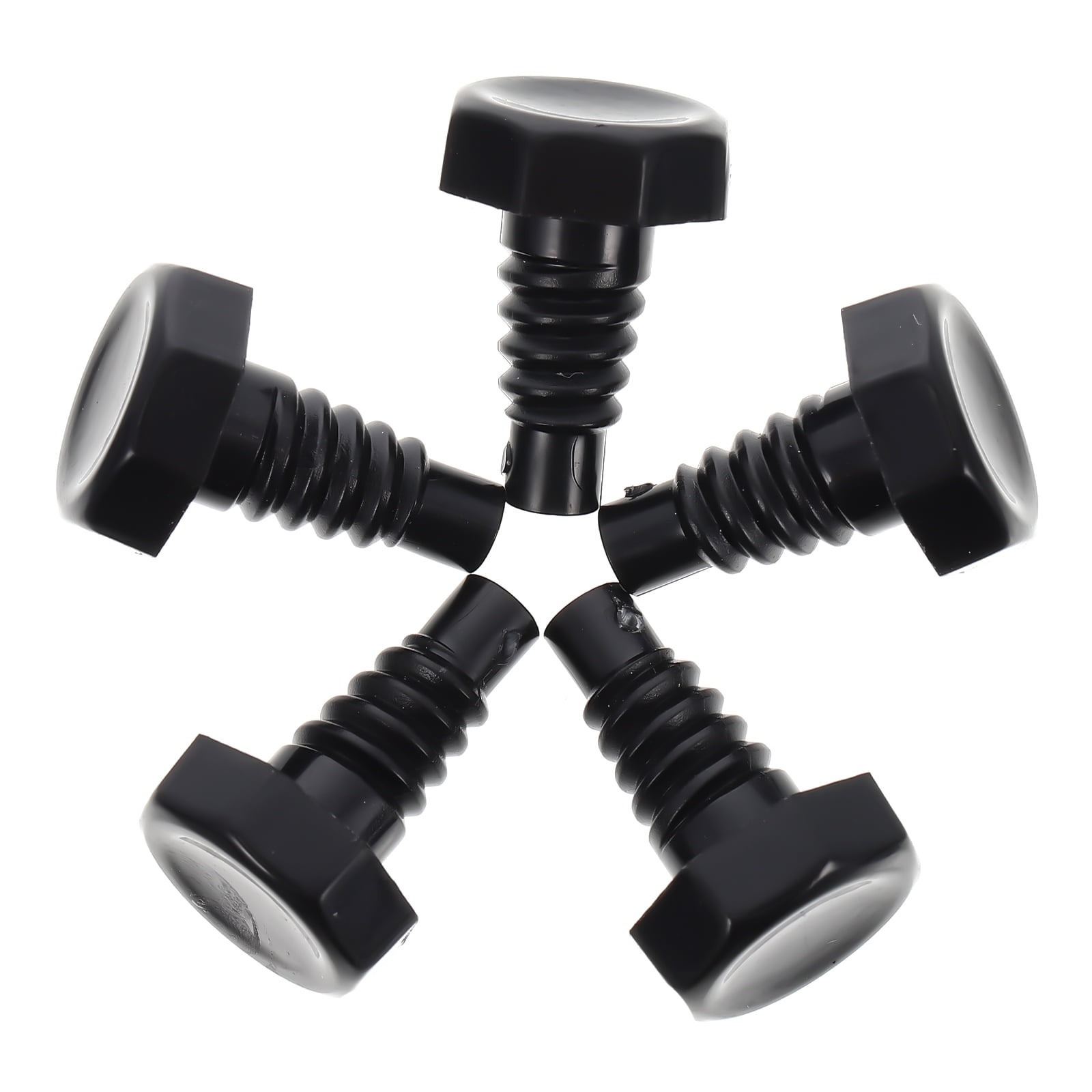 5 Pcs Pool Cues Pool Cue Billiard Cue End Stopper 1.3X2CM Black ...