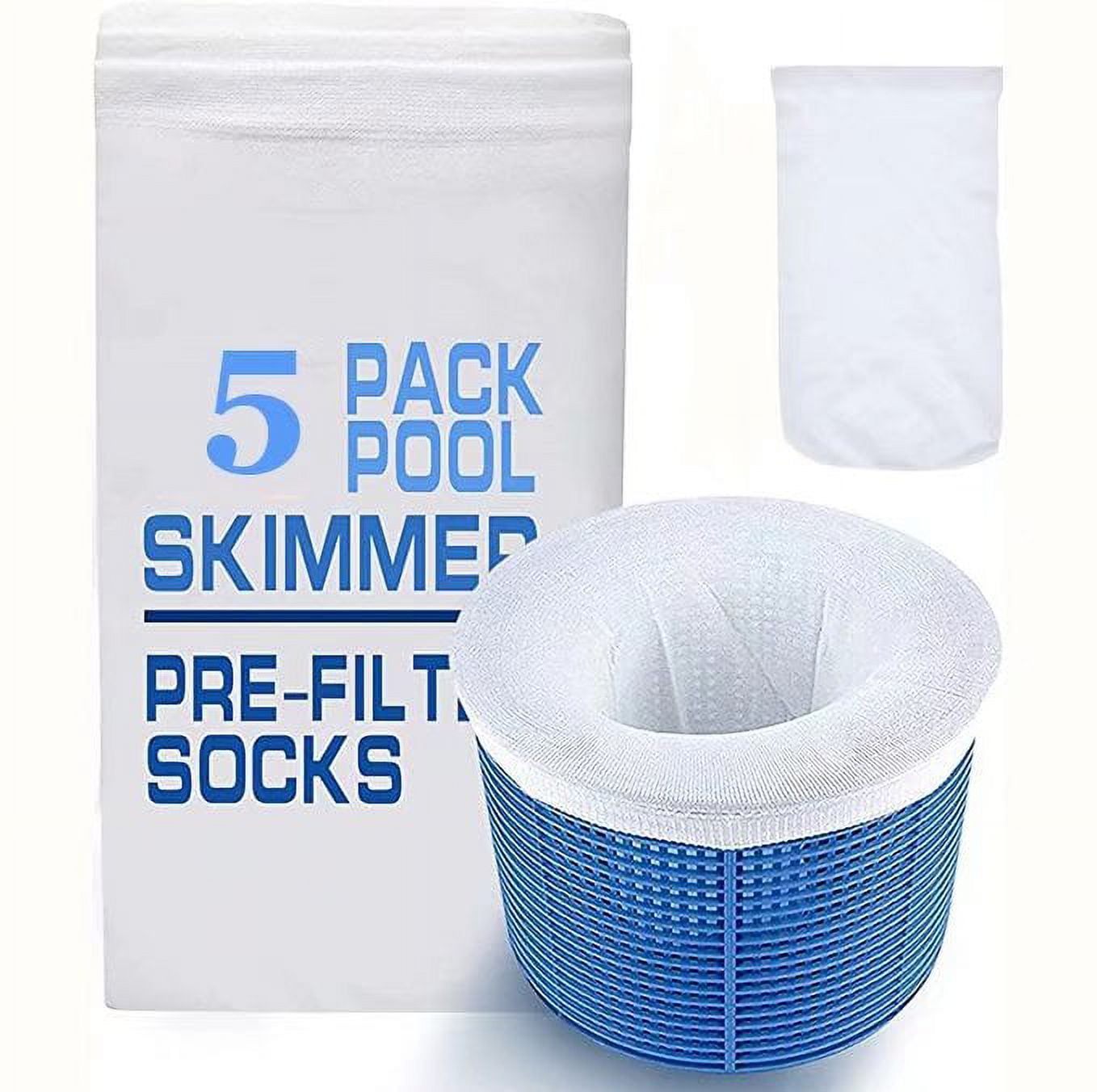 5 Pcs Pool Skimmer Socks Savers for Inground & Above Ground Pool Fine ...