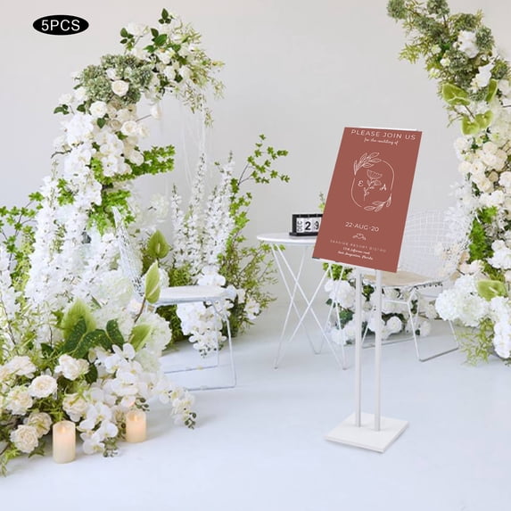 5 Pcs Poster Display Frame, Adjustable Floor Poster Frame, Sign Stand ...