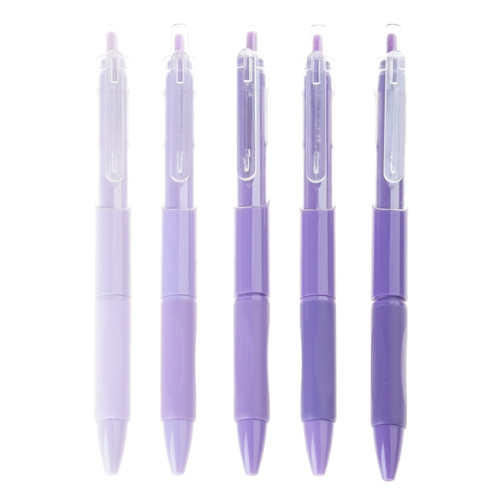 5 Pcs 0.5mm Gel Ink Pen Aesthetic Neutral Pen Retractable Black Ink Pen ...