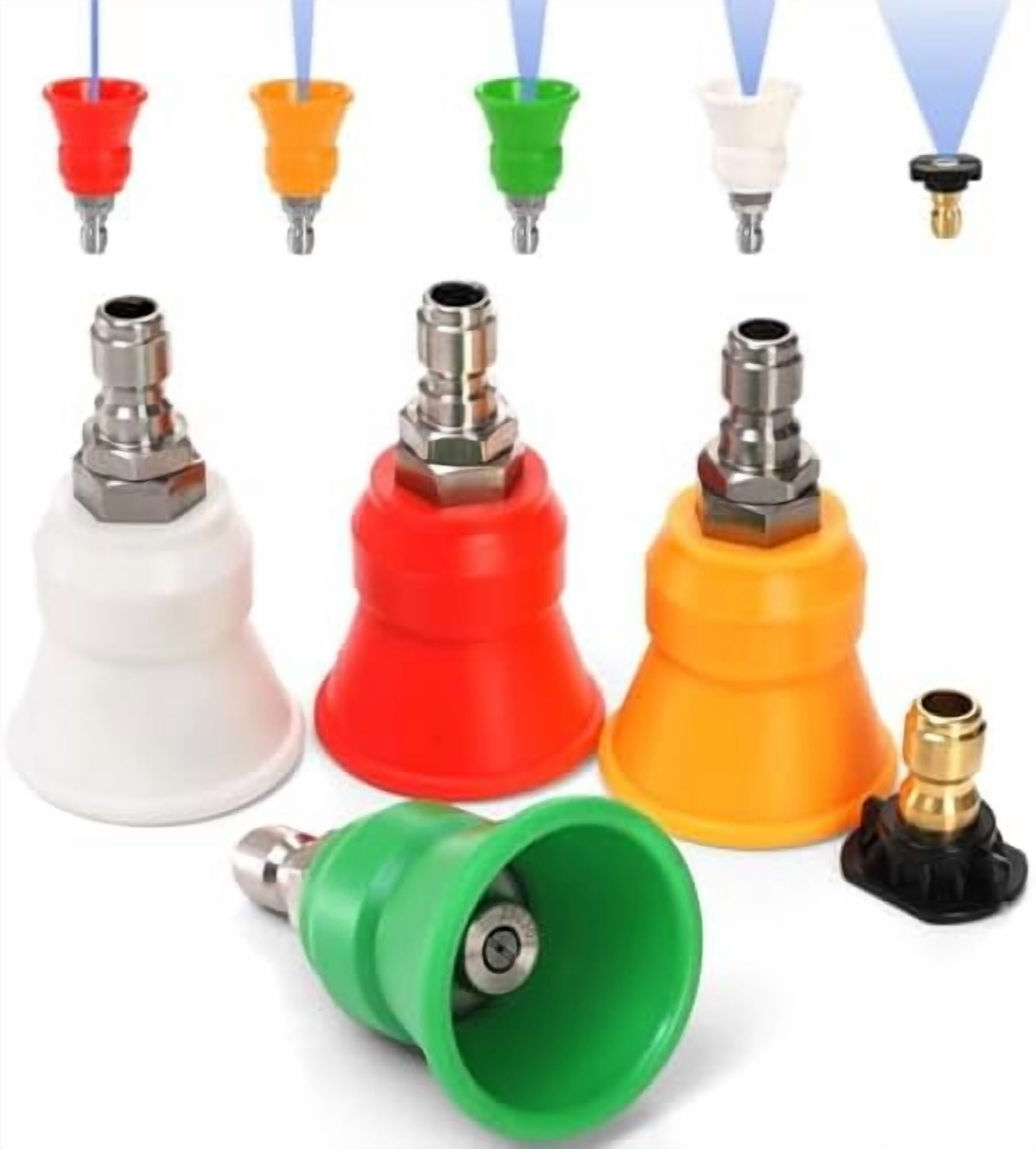 5 Pcs Pressure Washer Nozzle Guards, Power Washer Nozzles Tips with ...