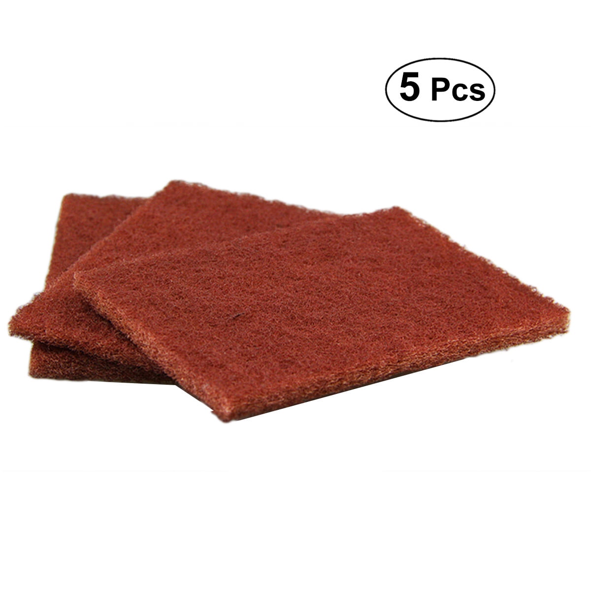 5 Pcs Quick Clean Heavy Duty Griddle Pad Grit Scouring Pads Restaurant ...