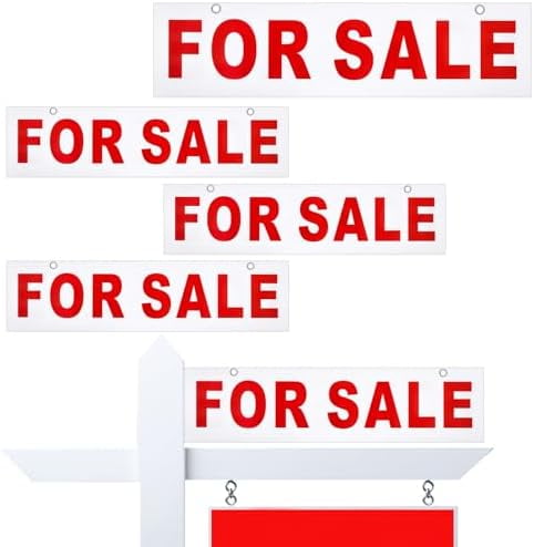 5 Pcs Real Estate Rider Signs for Sale Sign Rider Banner 24 x 6 Inch ...