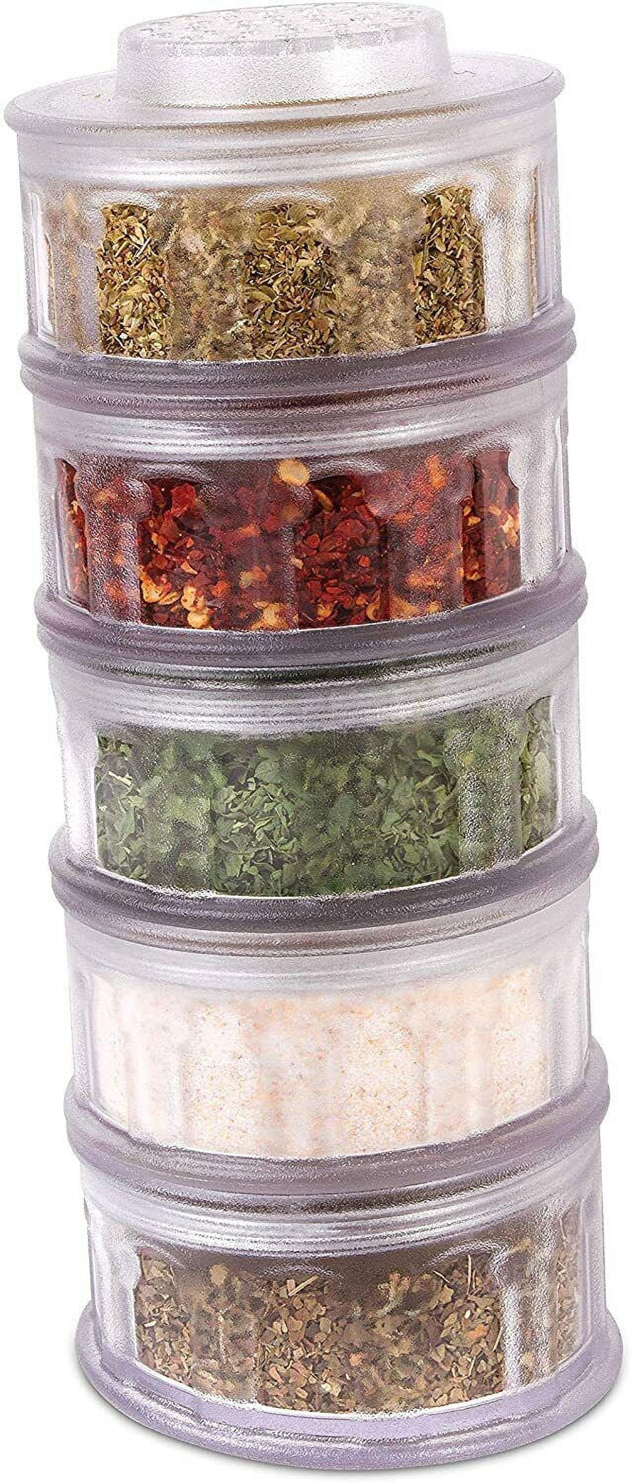 5 Pcs Refillable Spice Containers Seasoning Organizer – Leaning Pisa ...