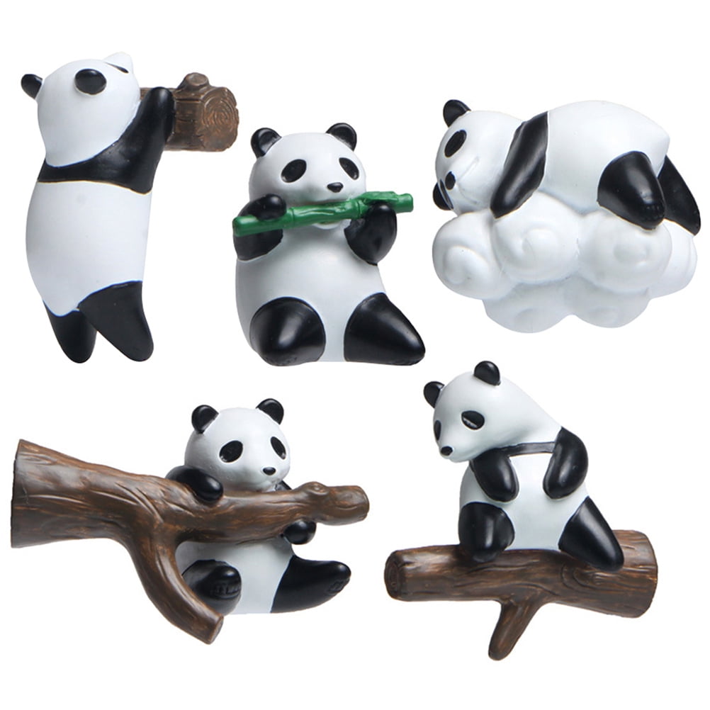 HEMOTON 5pcs Panda Fridge Magnets Cute Animal 3d Decorative ...