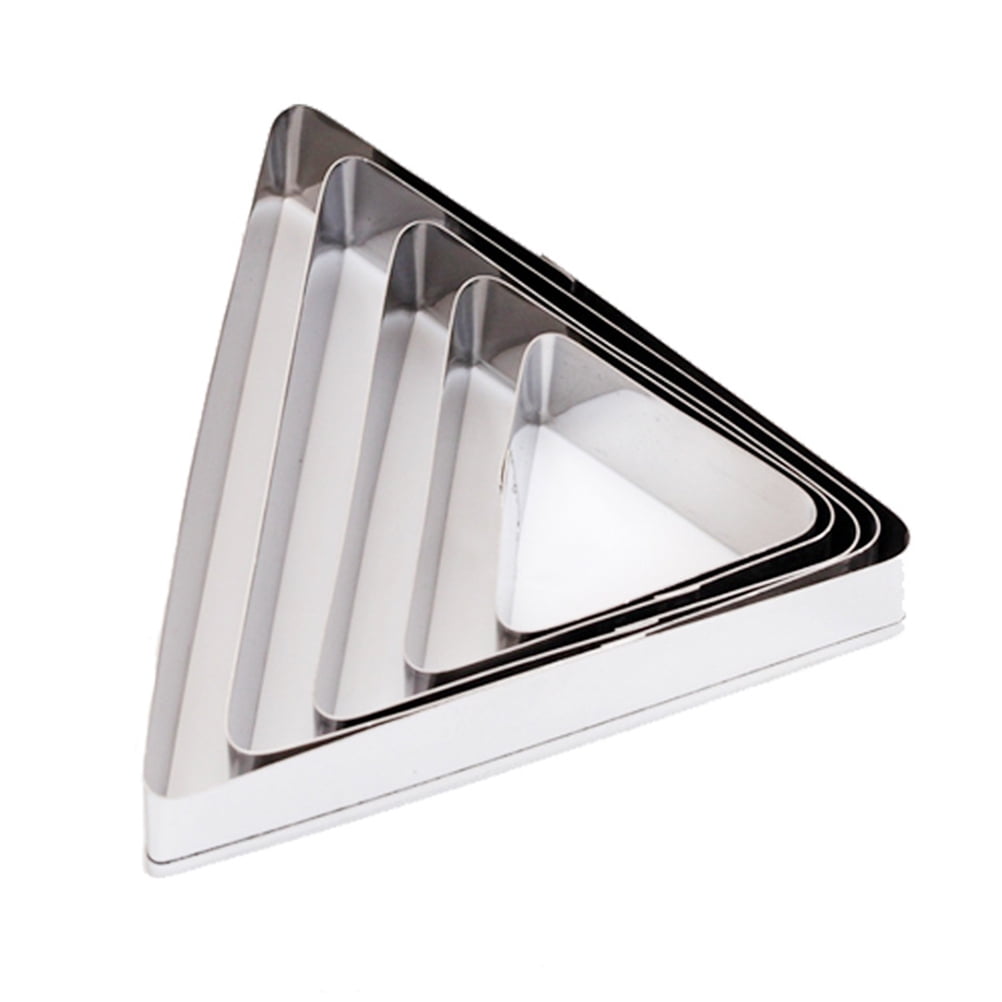 5 Pcs Rings Fudge Cute Cookie Cutters Triangle Die Cutting Fondant Cake ...