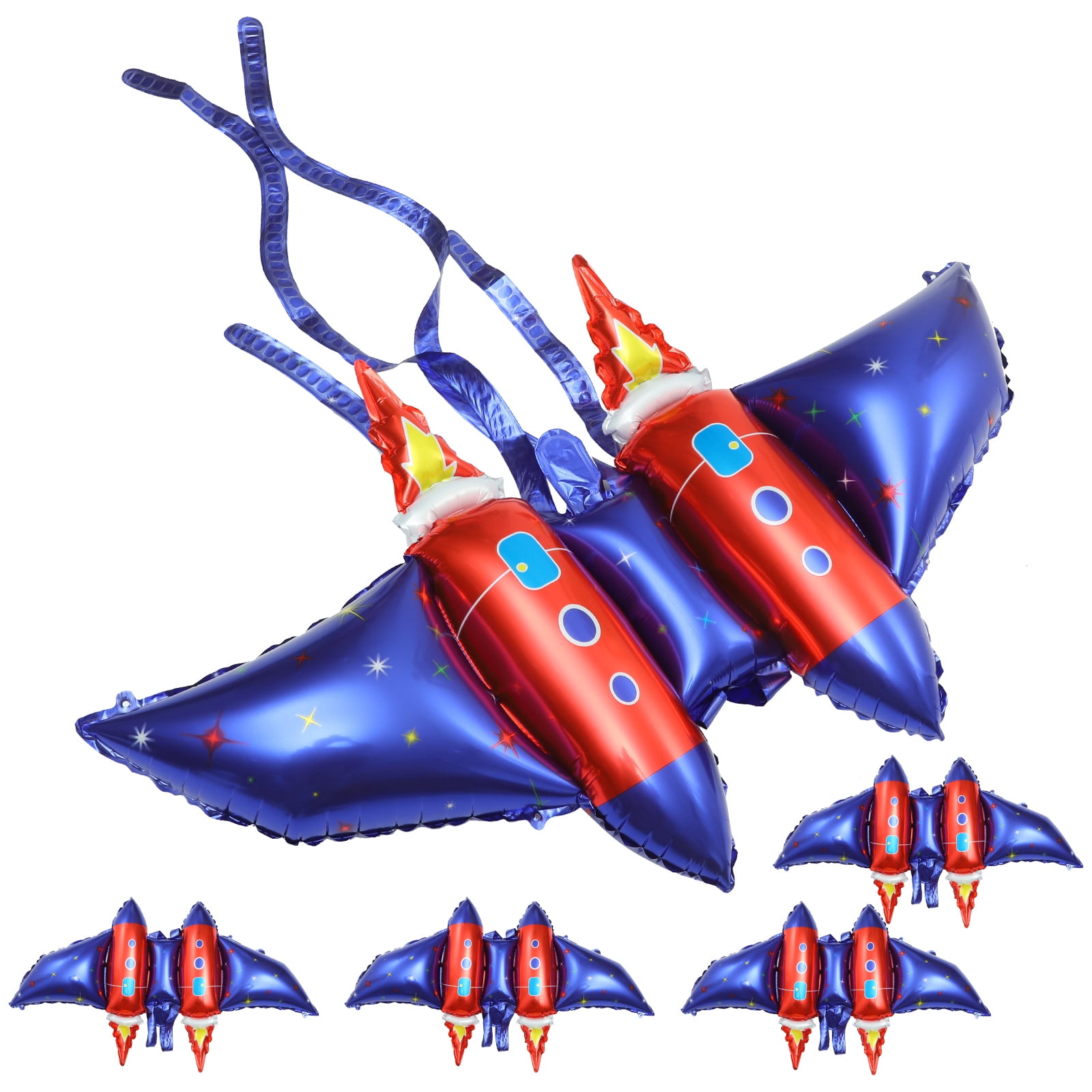 5 Pcs Rocket Wing Balloons Creative Child Men and Women - Walmart.com