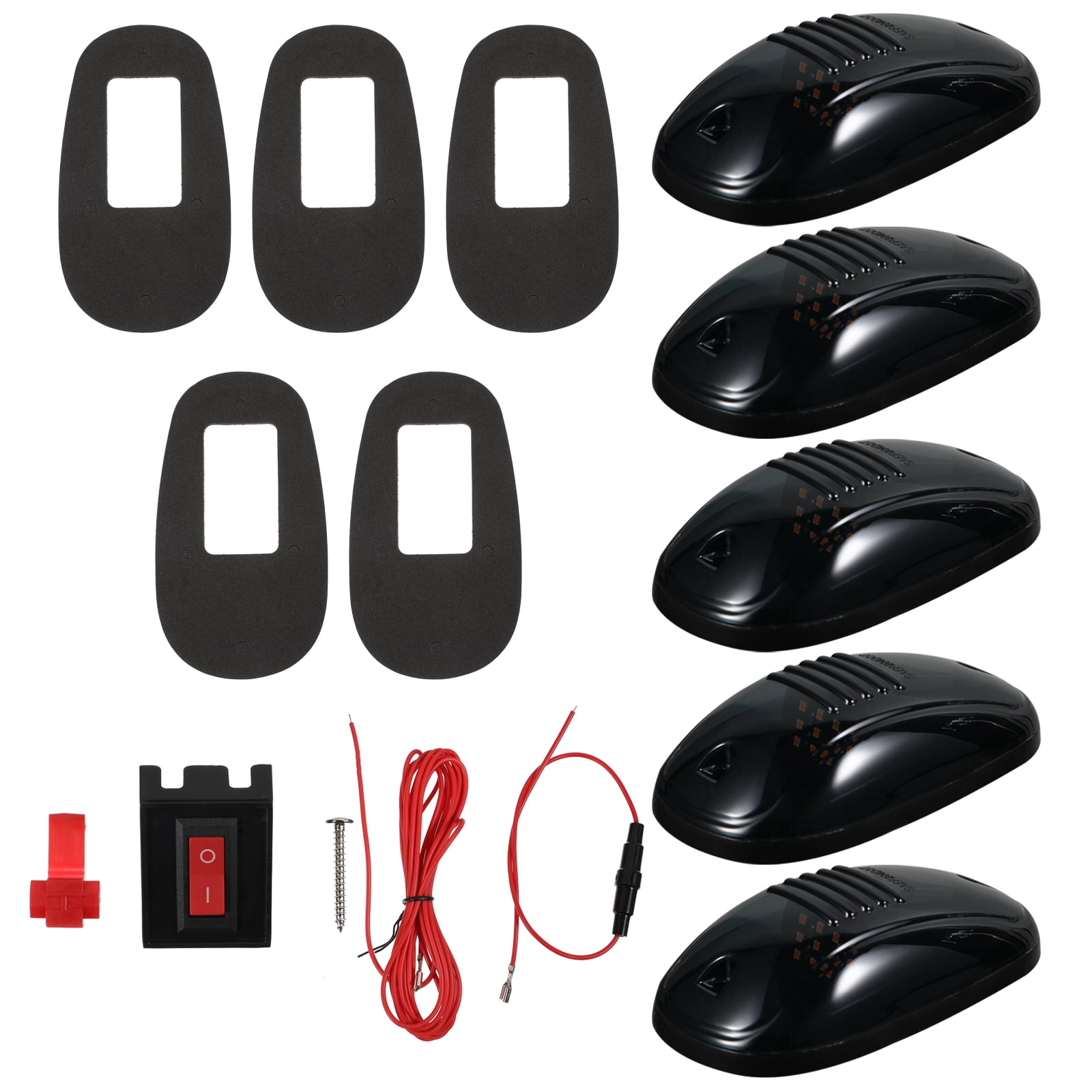 5 Pcs Roof Mouse Light Roof Marker Lights Car Lighting Device LED Cab ...