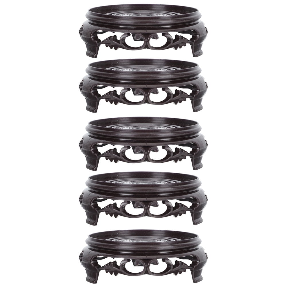 5 Pcs Round Tray Flower Pot Base Economical Flower Pot Stand 16.3x16 ...