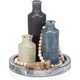 5 Pcs Rustic Country Tabletop Centerpieces Decor Set of 3 Boho Ceramic ...