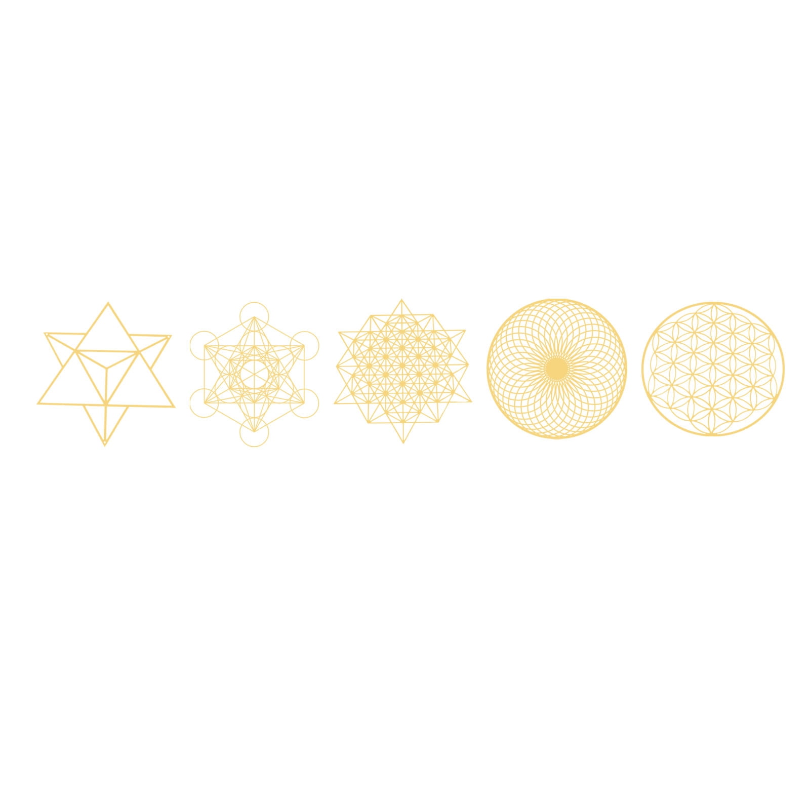 5 Pcs Sacred Geometry Wall Art Set Sacred Geometry Metal Wall Art Set ...