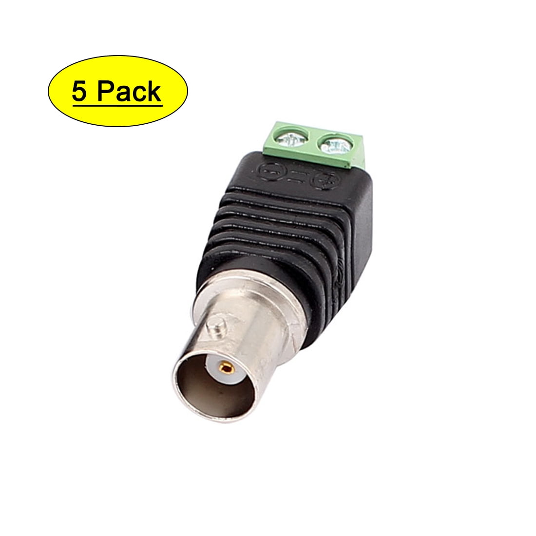 5 Pcs Screw Terminal Coaxial Cat5 to BNC Female Jack Video Balun ...