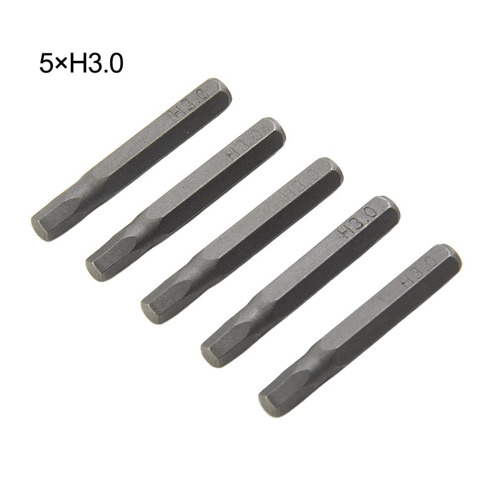 5 Pcs Screwdriver Bit H4×28mm Small H0.7 H0.9 H1.5 H2 H3 H4 Screwdriver ...