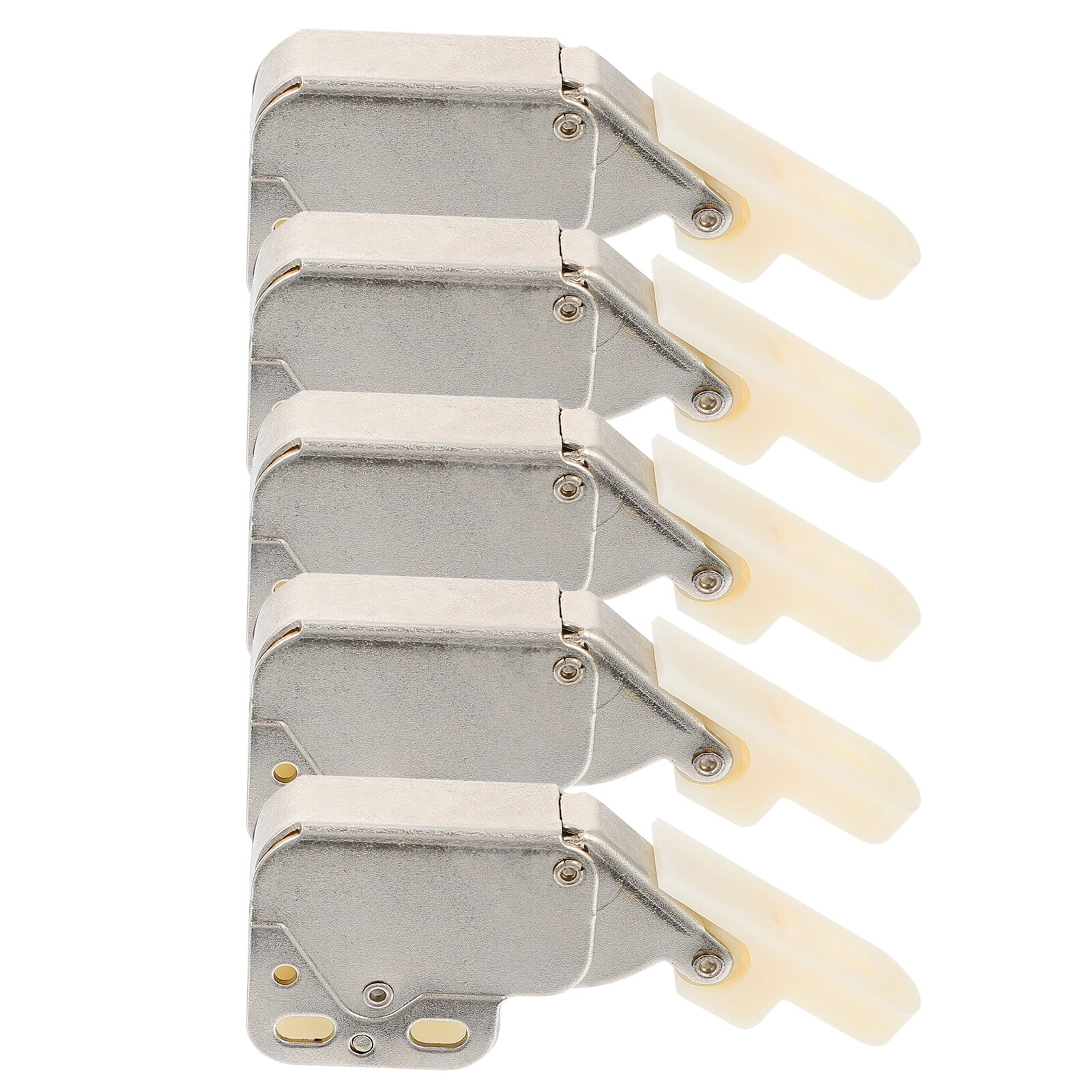 5 Pcs Self-Locking Spring Snap Cabinet Safety Open Embedded Door ...