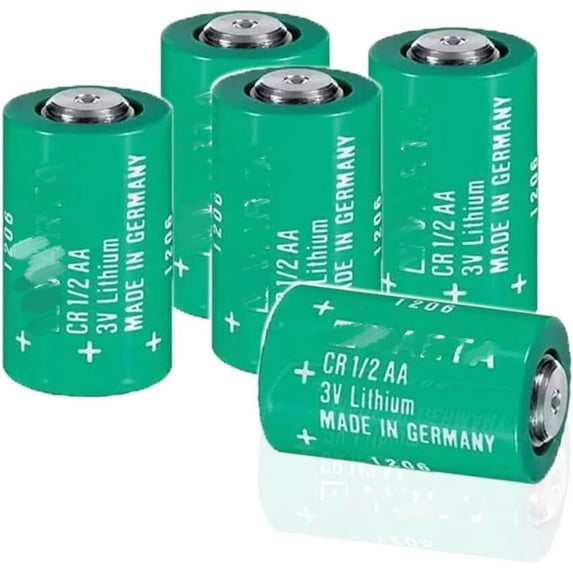 5 Pcs/Set) CR1/2AA Battery for Varta CR 1/2 AA Series Lithium 3 V 950 ...