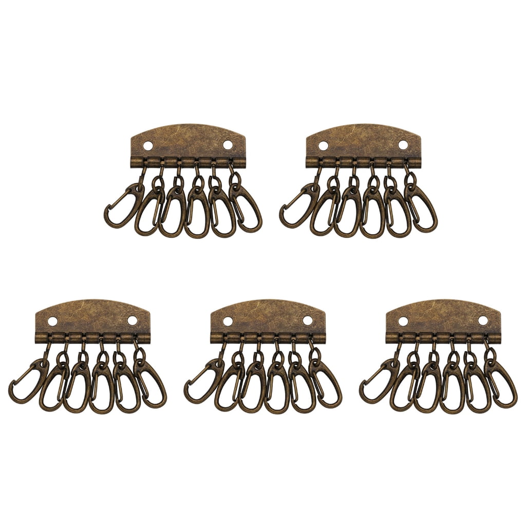 5 Pcs/Set Metal Key Holders Practical Keychains Keyring Organizers for ...