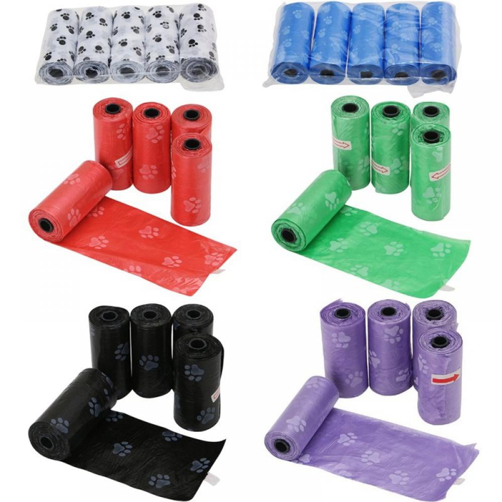 5 Pcs/Set Pets Environment-friendly Dog Poop Bags Great for All Waste ...