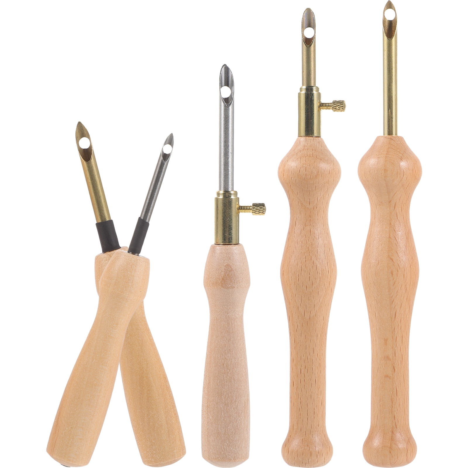 5pcs Punch Needles with Wooden Handle for DIY Use Suitable for Wool ...