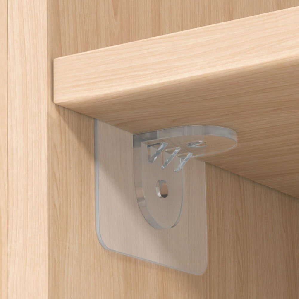 5 Pcs Shelf Support Self-Adhesive Bracket Wardrobe Cabinet Shelves ...