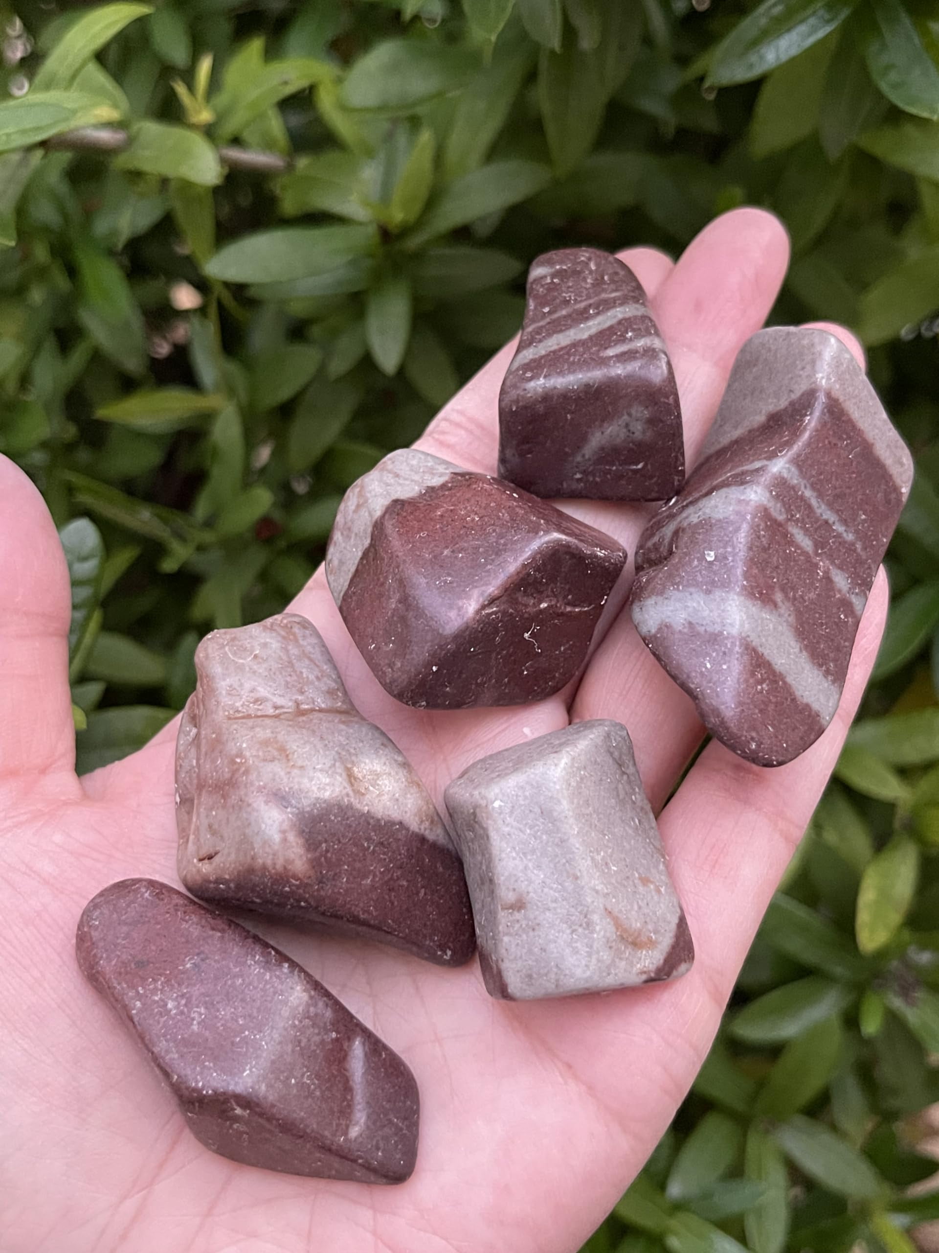 5 Pcs Shiva Lingam Tumbled Stones, Polished Shiva Lingam Gemstone ...