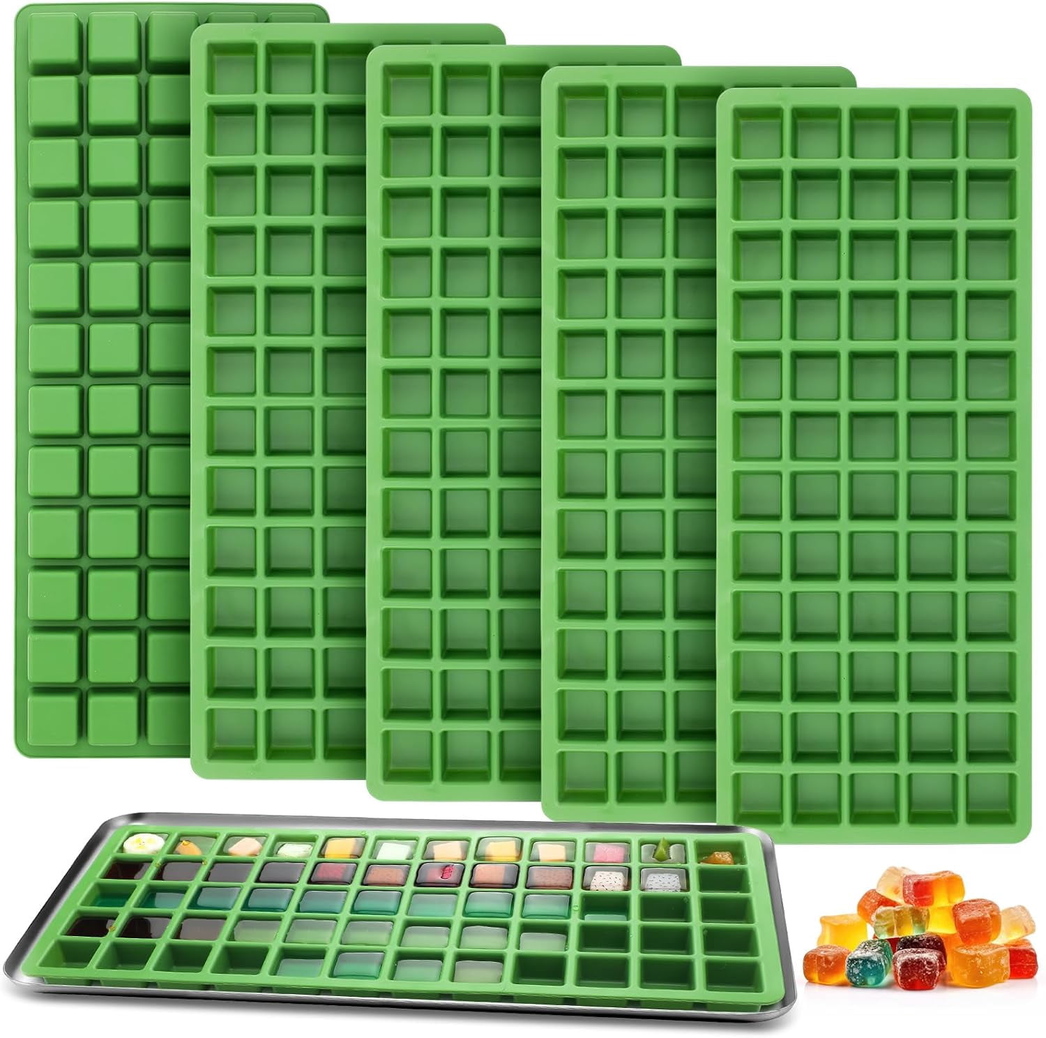 5 Pcs Silicone Food Molds for Freeze Dryer Medium Square Trays Dividers ...