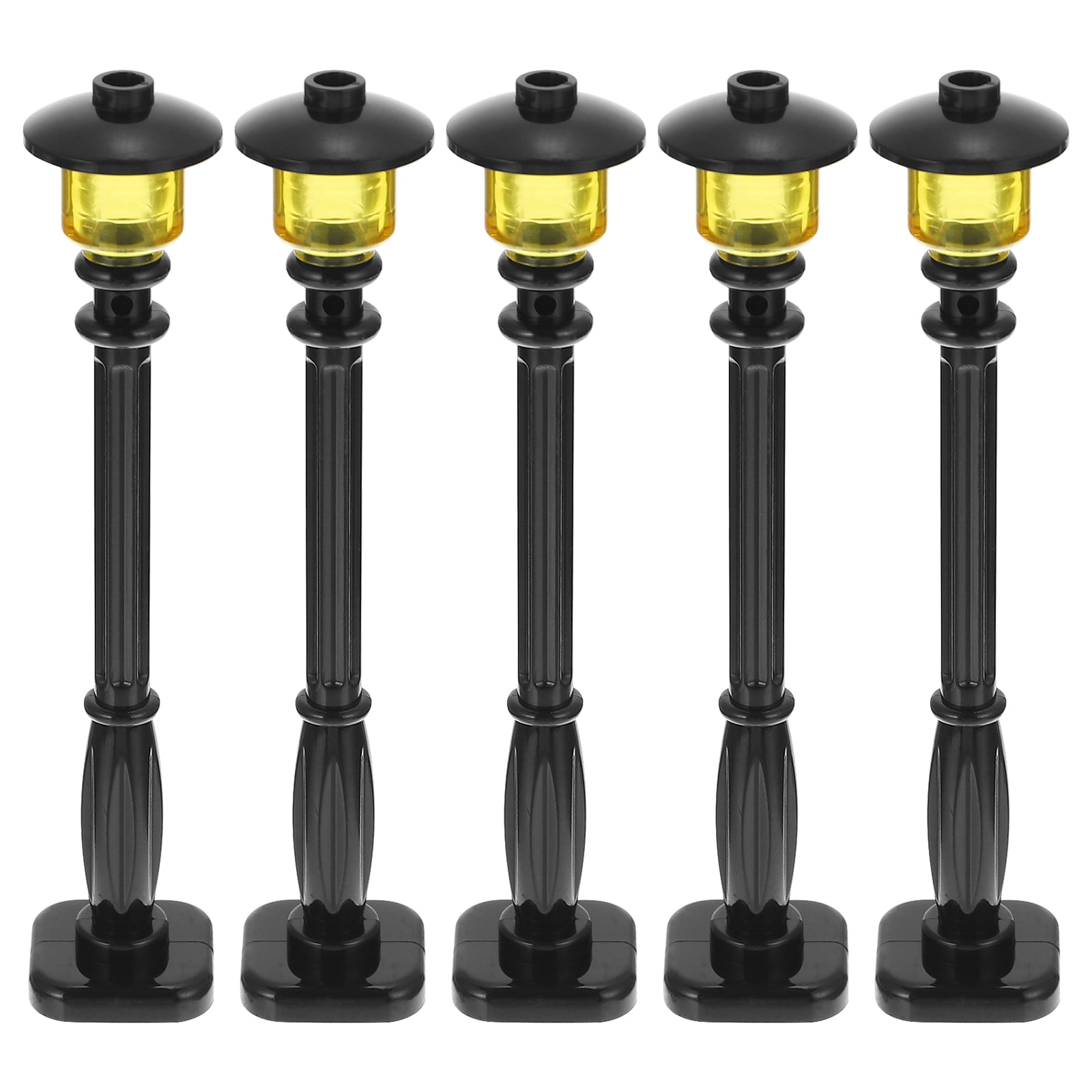 5 Pcs Simulation Street Light Toy Mini Street Lights Microscopic Model ...