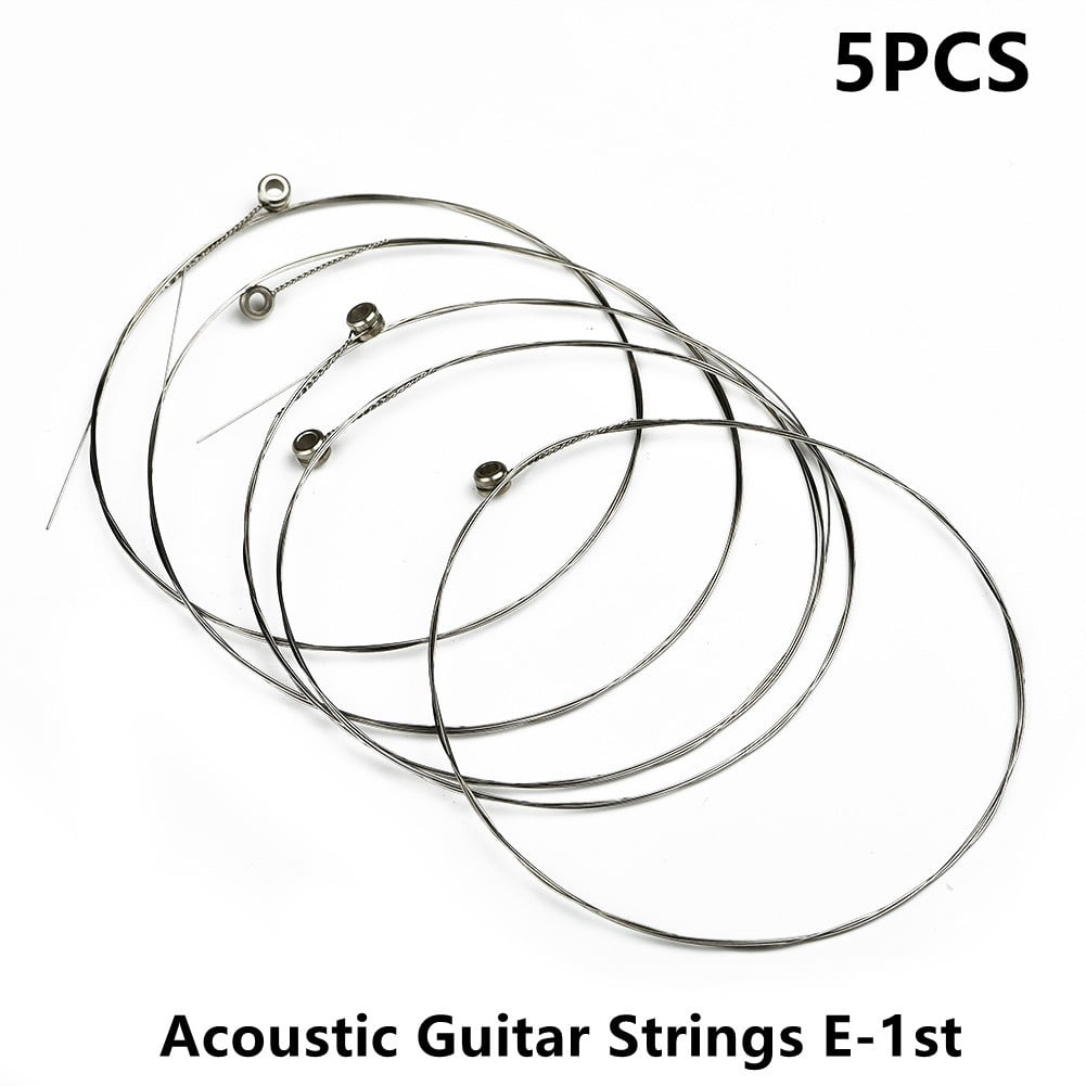 5 Pcs Single Guitar Strings Acoustic Guitars Top 1St E Plain Steel ...